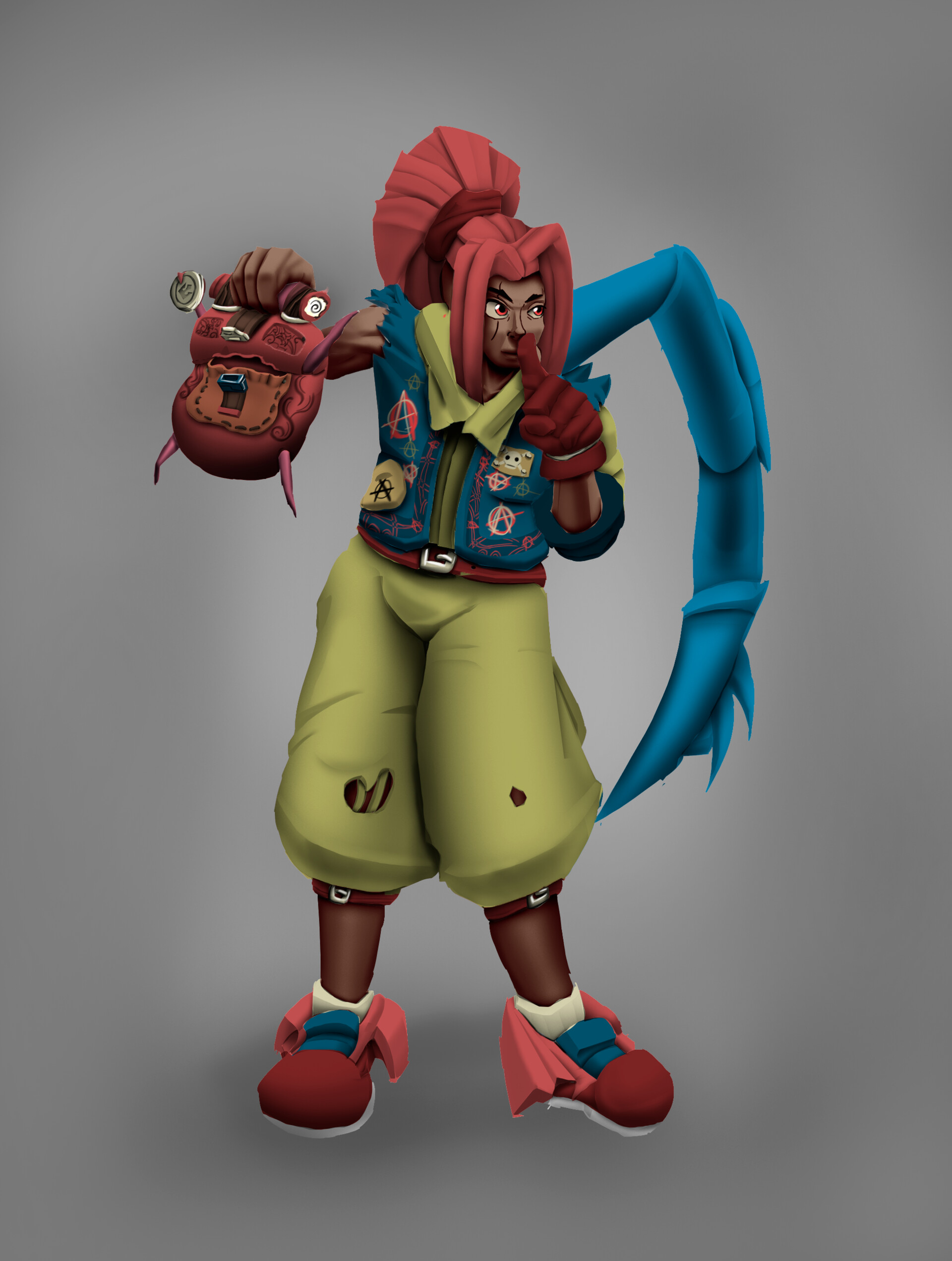 ArtStation - Game protagonist character desing