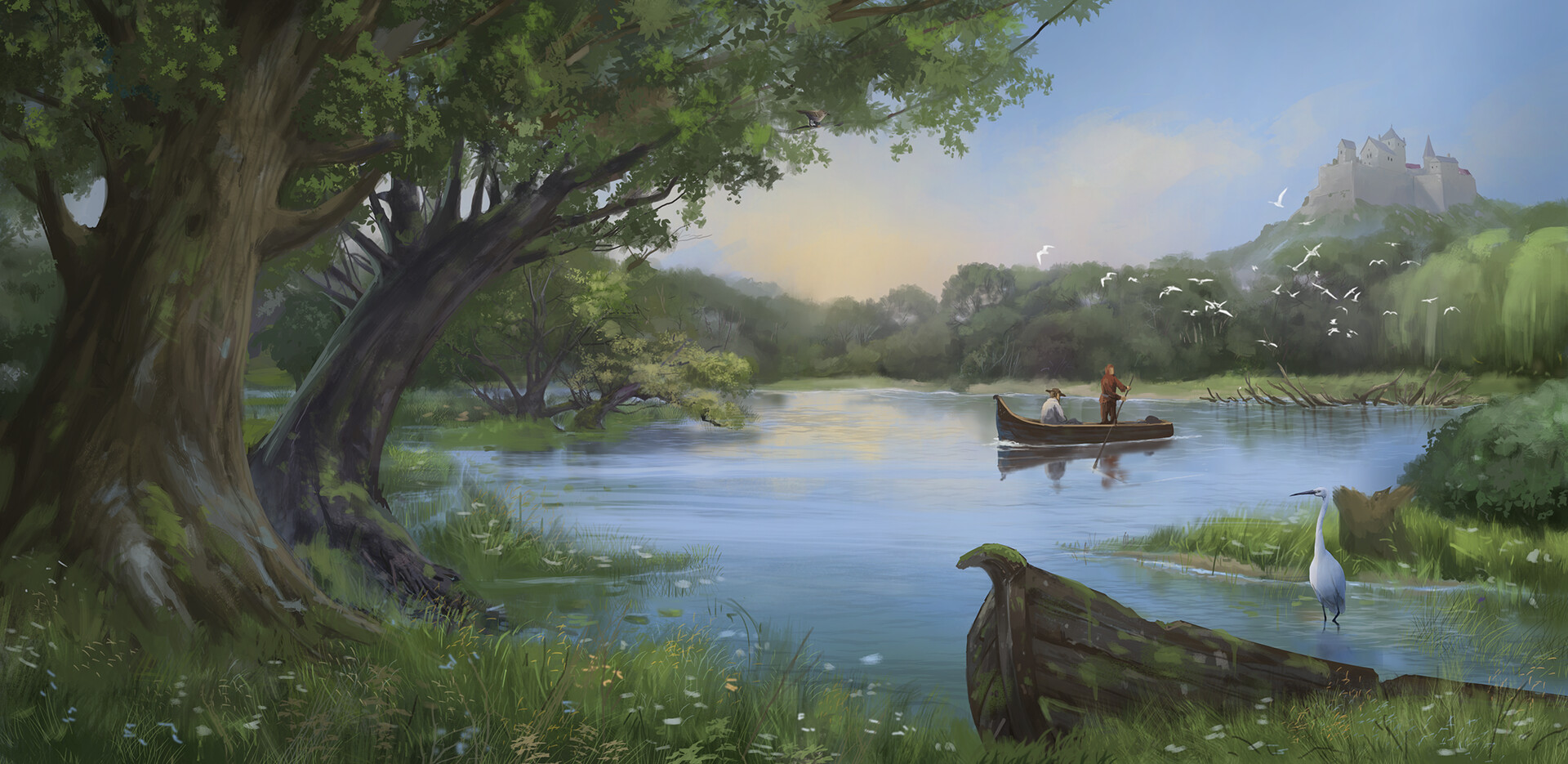 ArtStation - medieval landscape