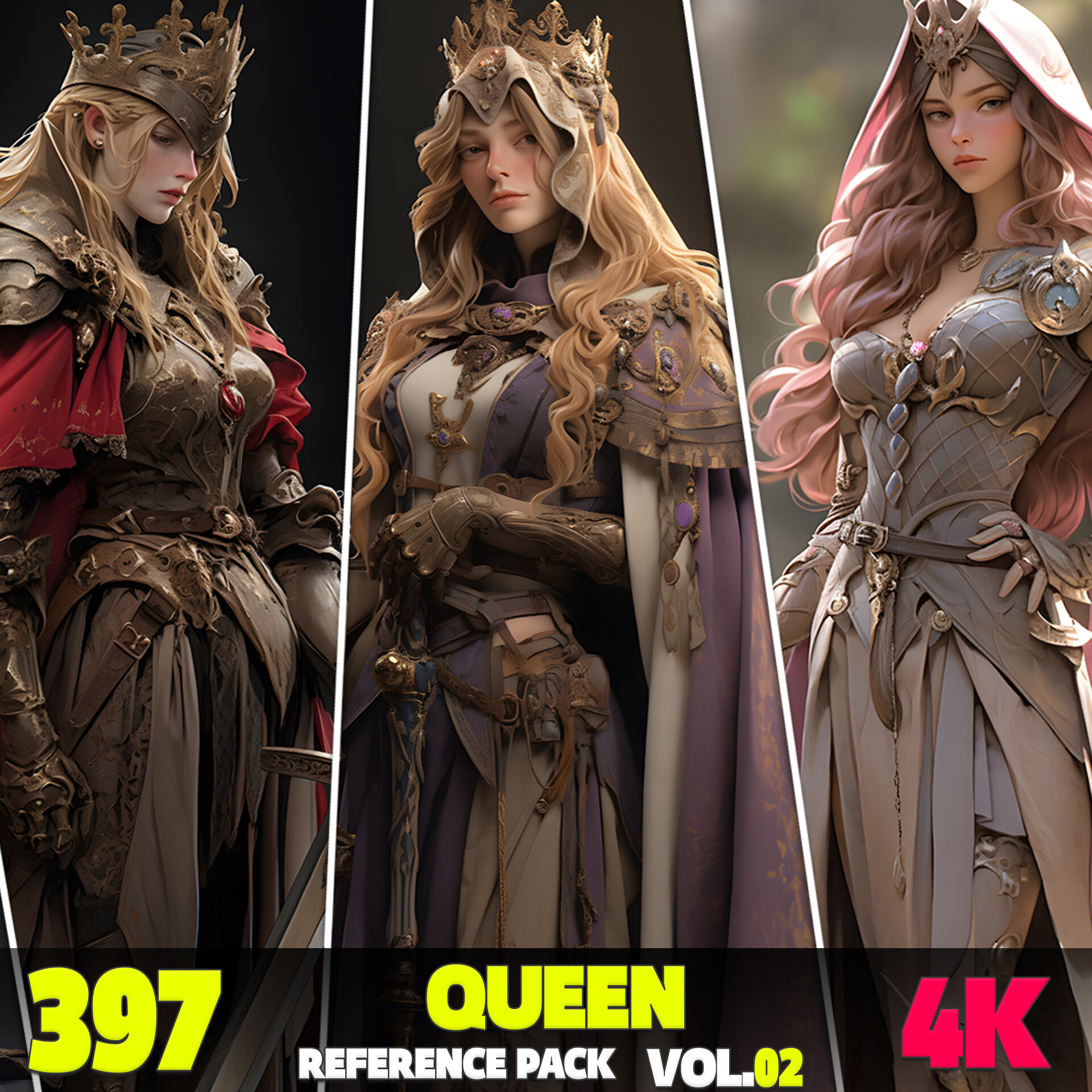 ArtStation - 397 4K Queen Reference Pack Vol.02