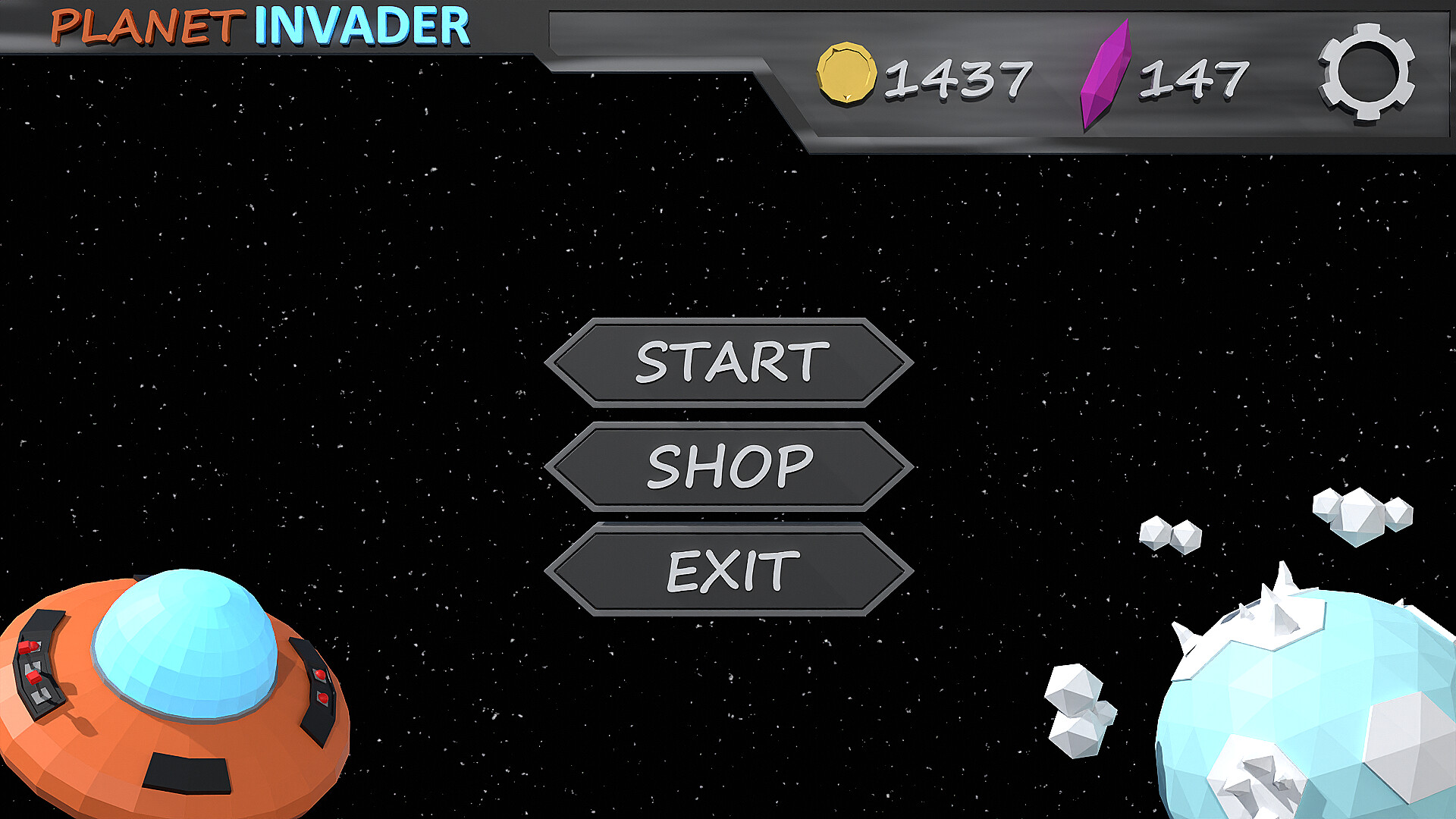 ArtStation - Planet Invaders UI/UX