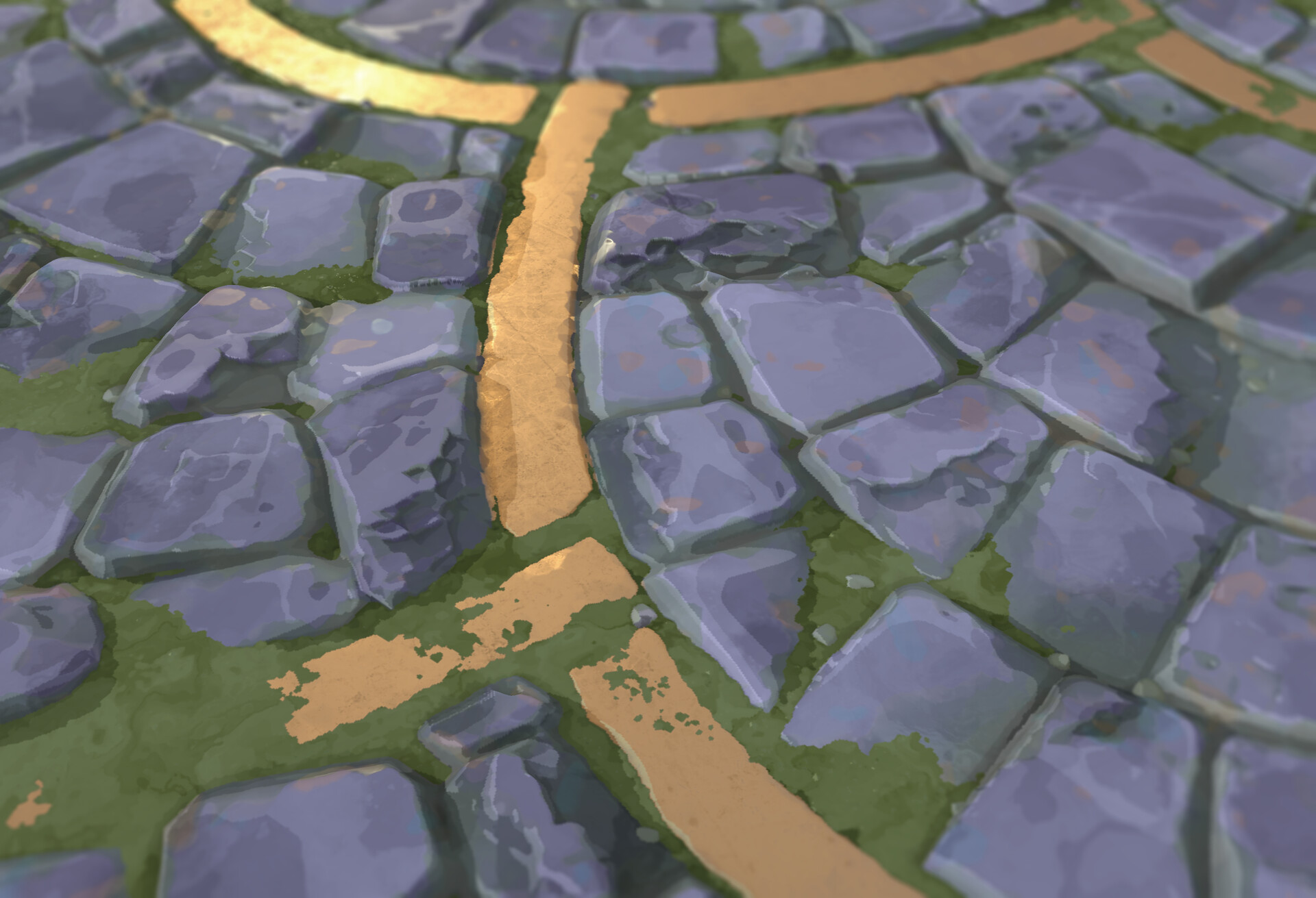 shiyue - Ghibli Stylized Ground Tile Material -- Substance 3D Designer