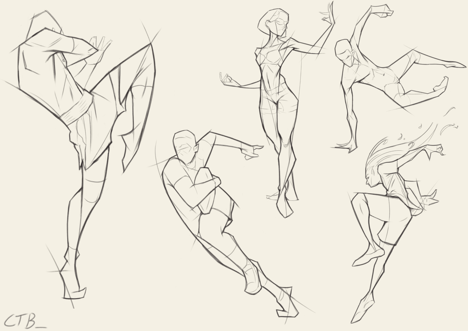 ArtStation - Sharp Gesture Study