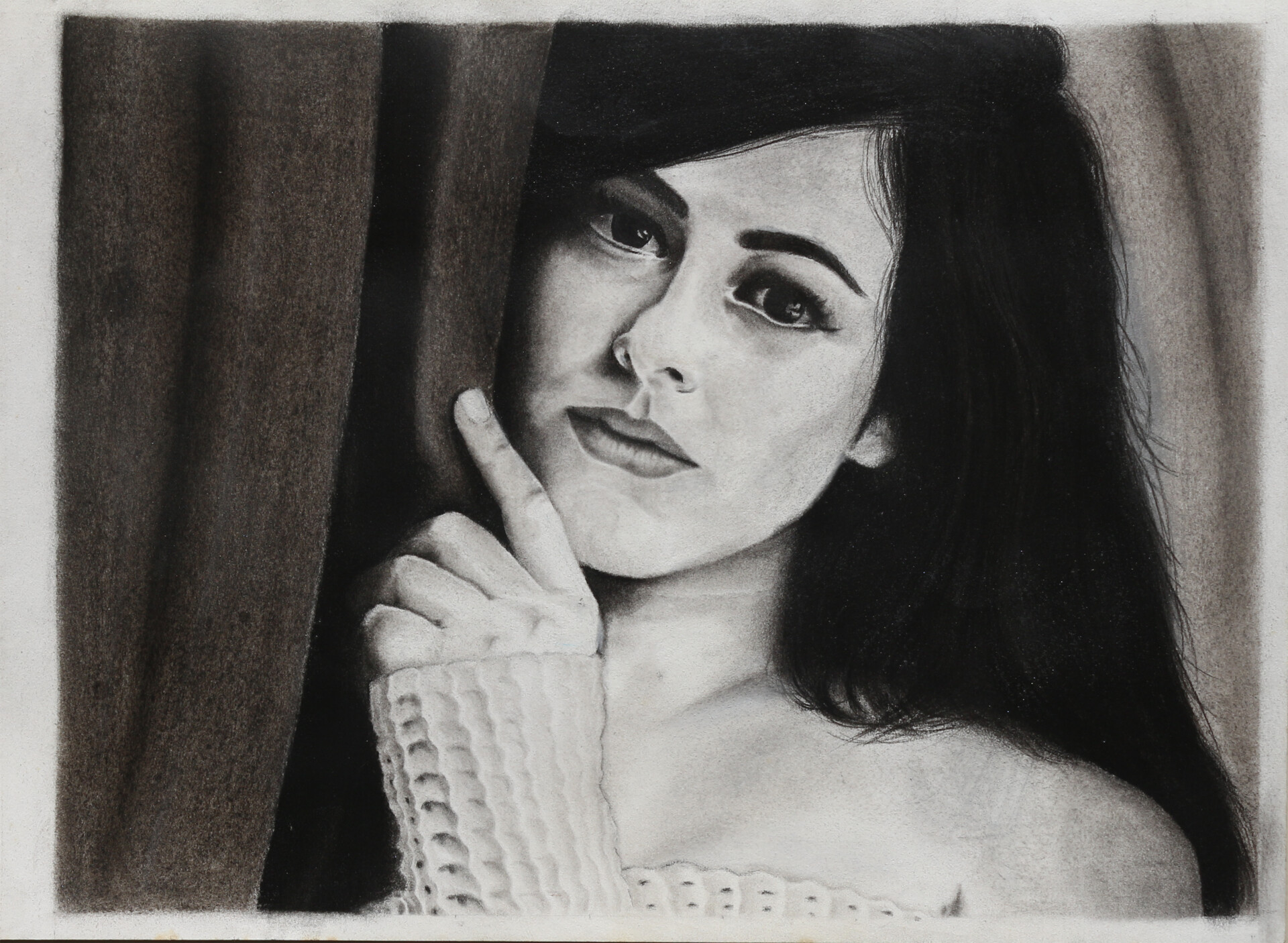 Anshuman Sisodia - Charcoal and Pastel Drawing