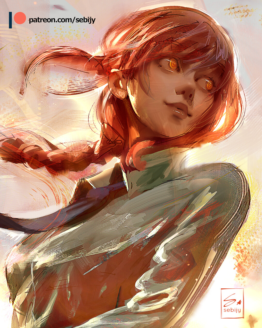 Sebijy ༚ - Makima (fanart illustration)