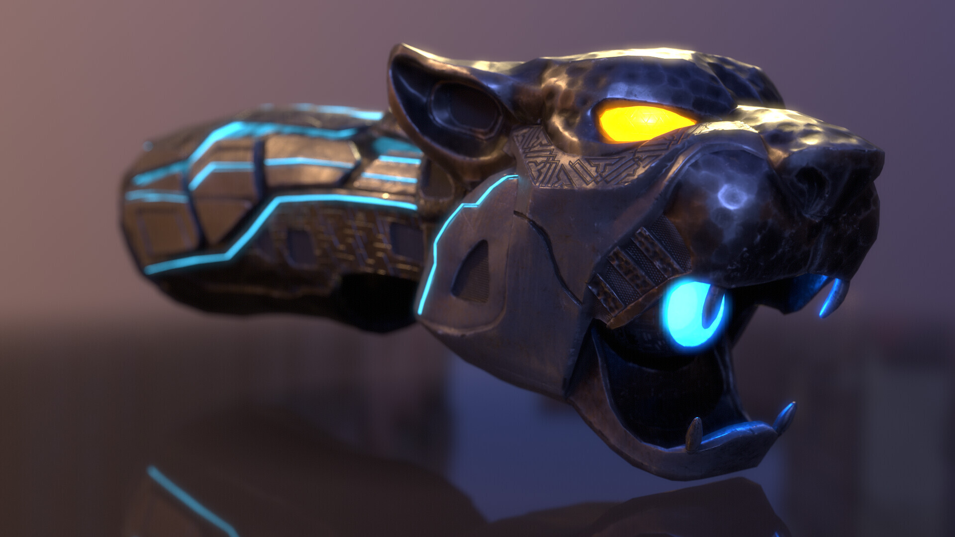 ArtStation - Panther Mining Gauntlet - Weapons of Wakanda