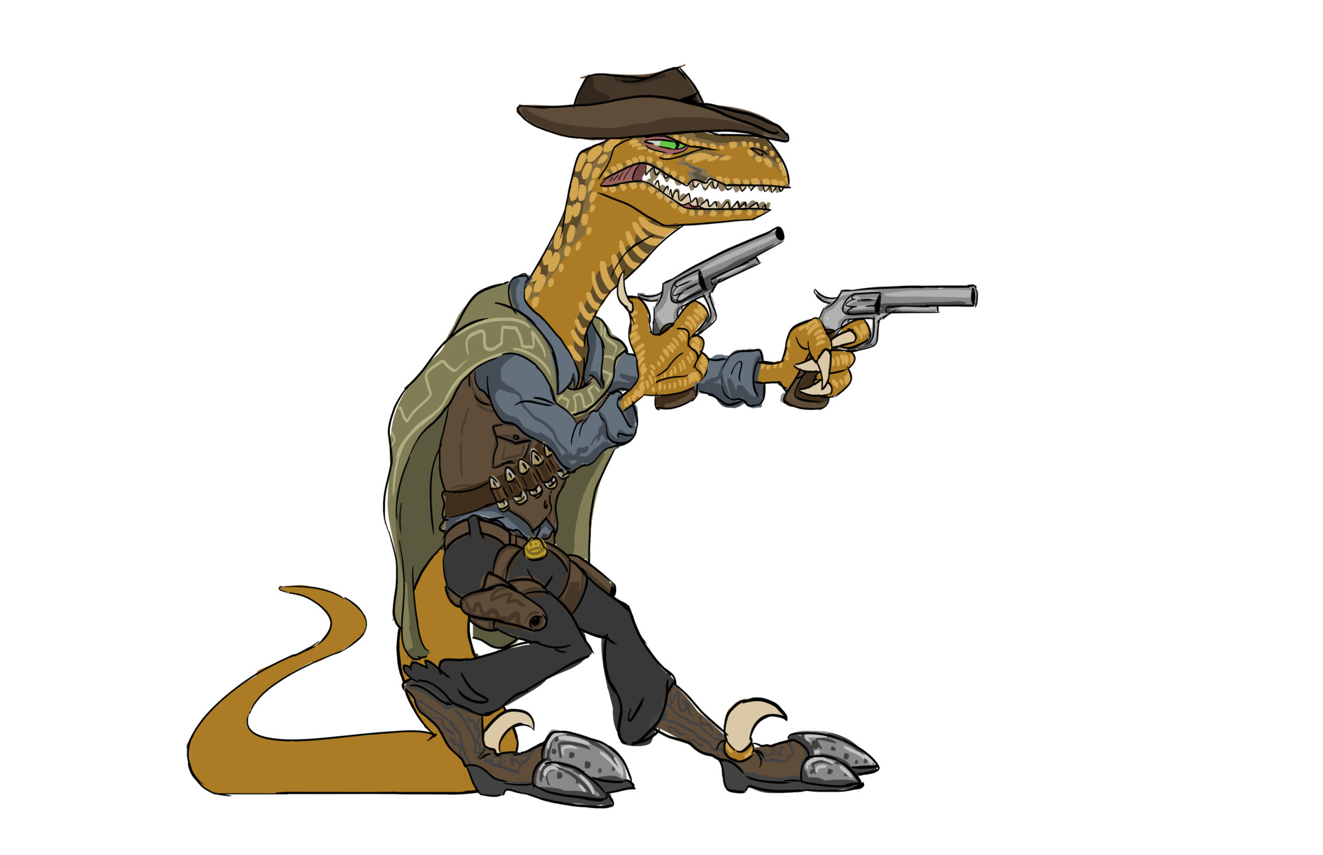 ArtStation - Raptor Cowboy
