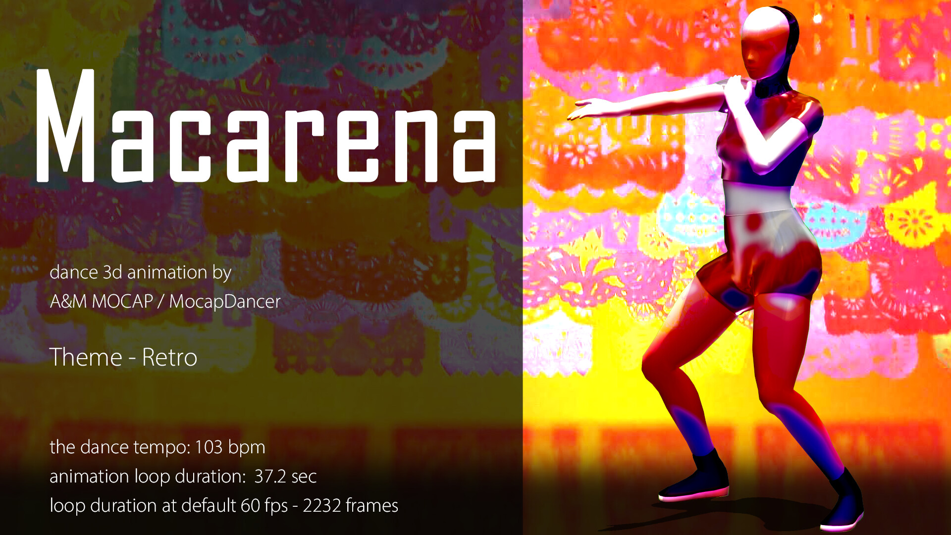 MocapDancer - A&M: Macarena - dance animation (103bpm)