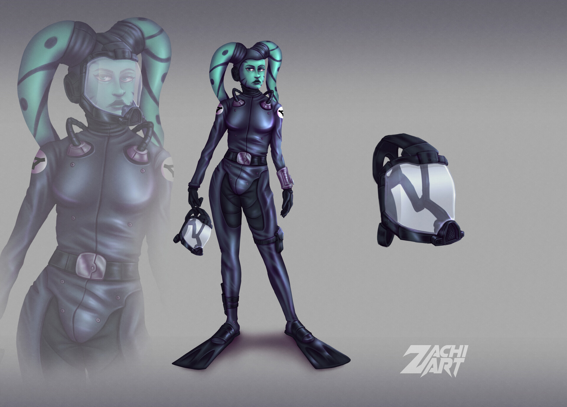 ArtStation - Dive Suit Twi' lek