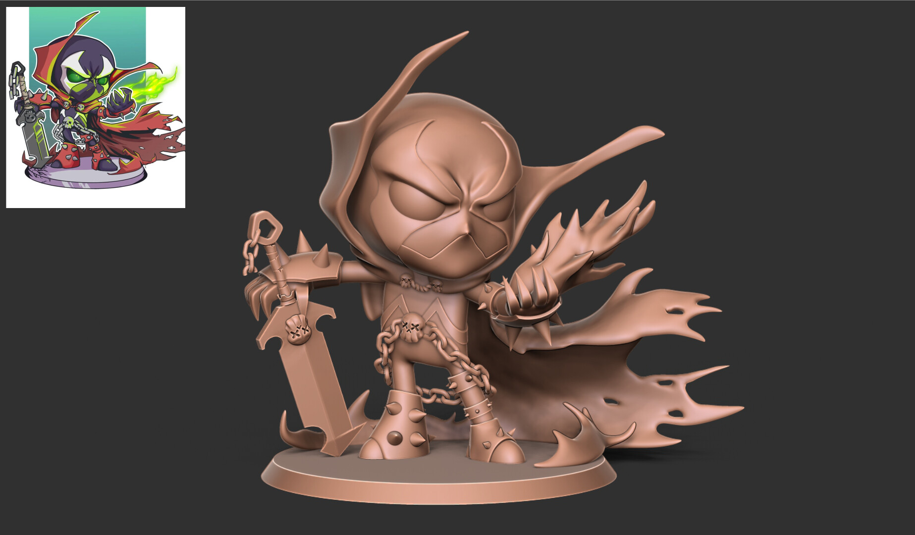 ArtStation - Spawn - Final project of the miniatures course using ...