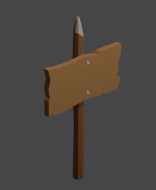 ArtStation - Sign Board (Low Poly)