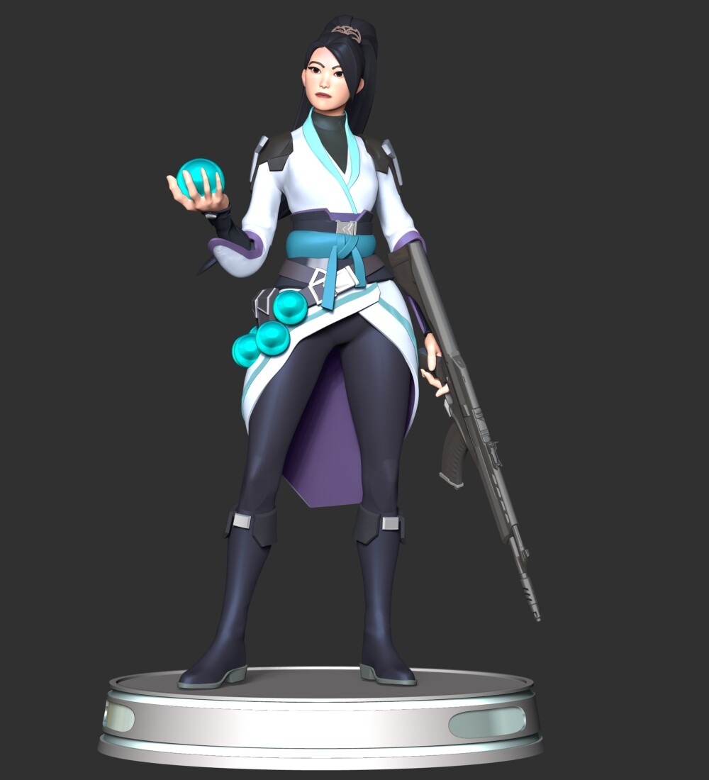 Love 3D Model - Valorant - Sage