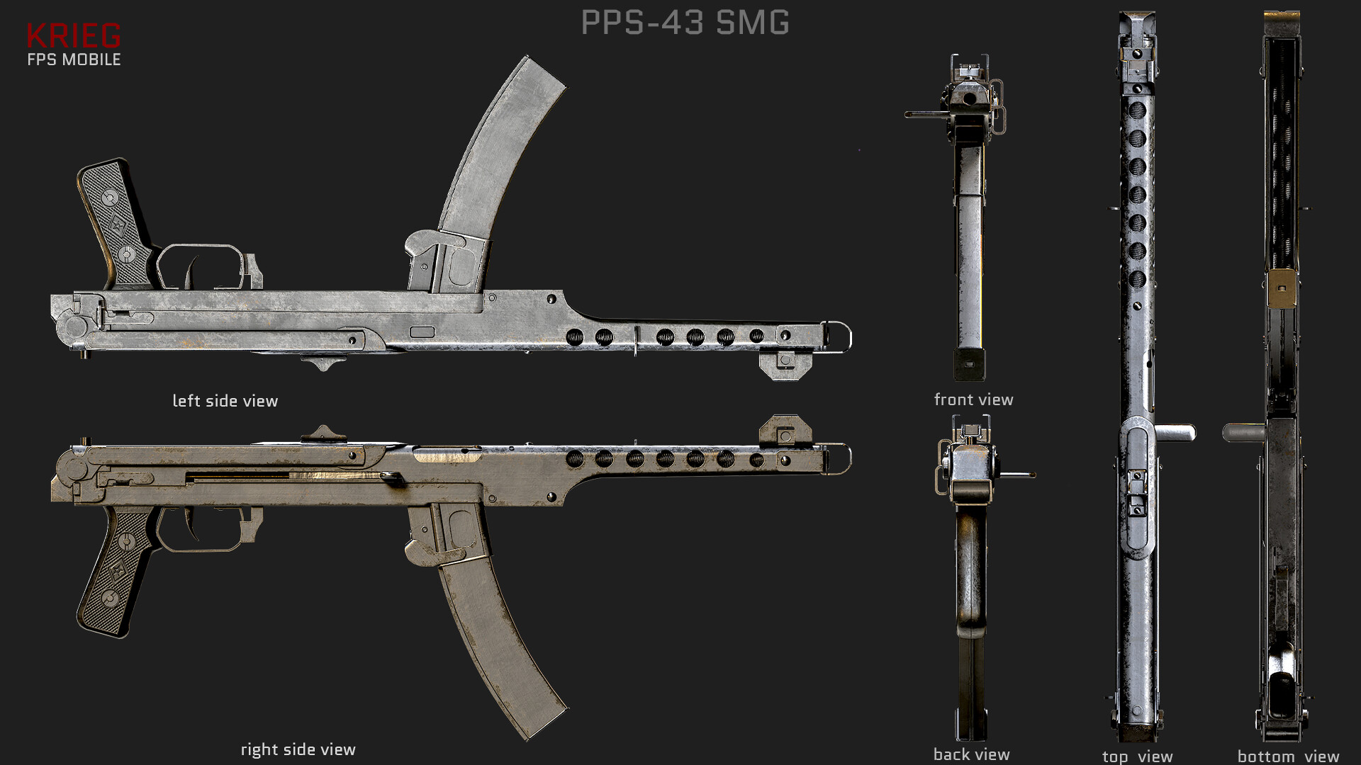 Ruslan Savinov - PPS-43 SMG Game Ready