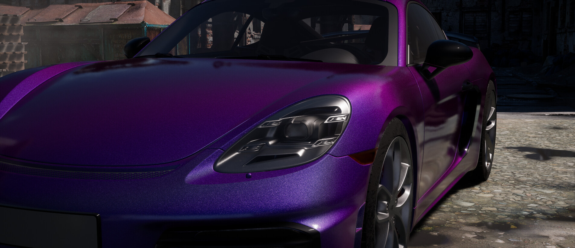 Mario Medina - Unreal Engine 5.2 - Rendered Porsche GT4 using Lumen & RTX