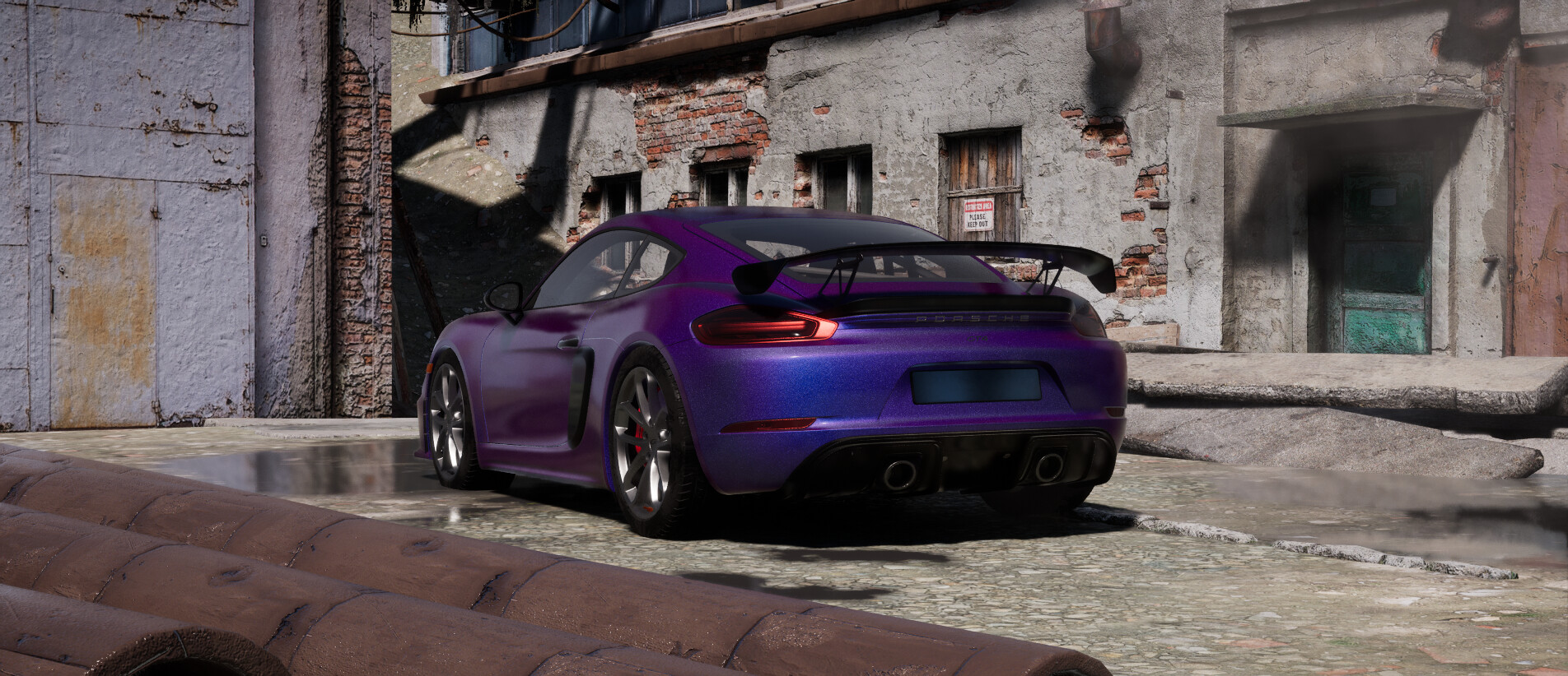 Mario Medina - Unreal Engine 5.2 - Rendered Porsche GT4 using Lumen & RTX