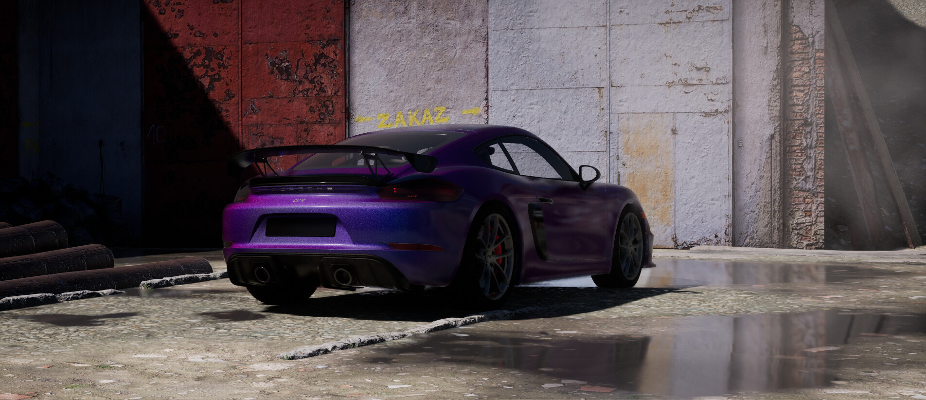 Mario Medina - Unreal Engine 5.2 - Rendered Porsche GT4 using Lumen & RTX