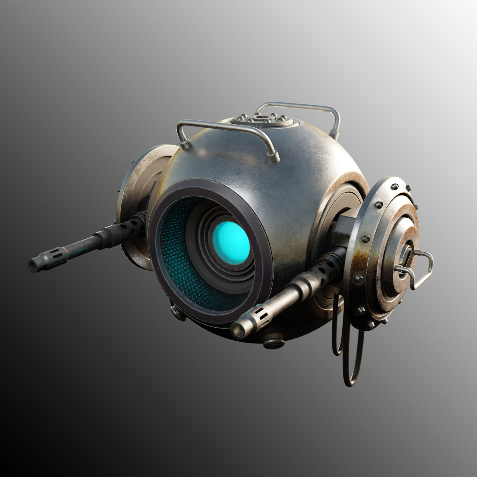 ArtStation - Spherical Turret Drone
