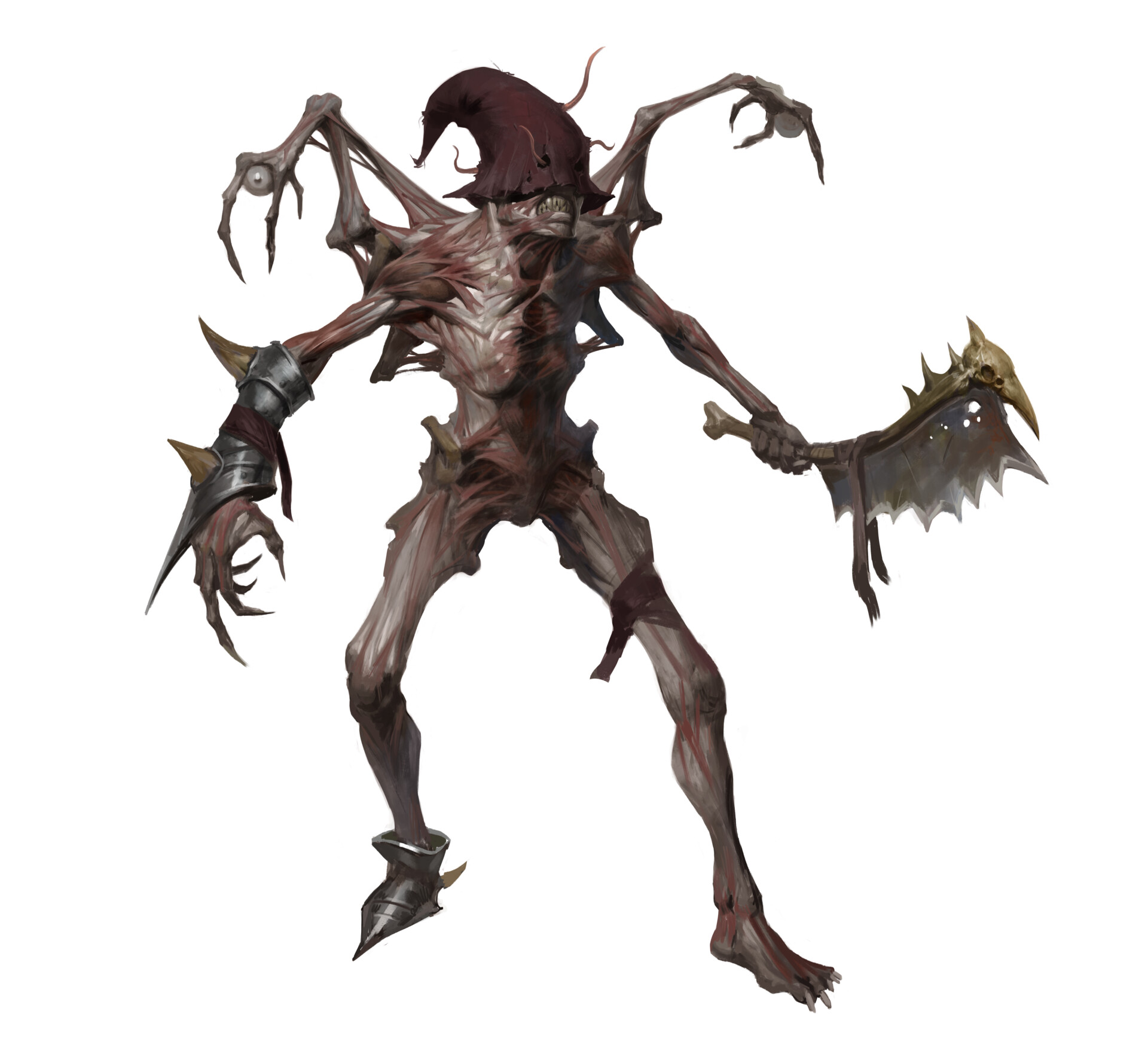 ArtStation - New monster (and old blac n white version)