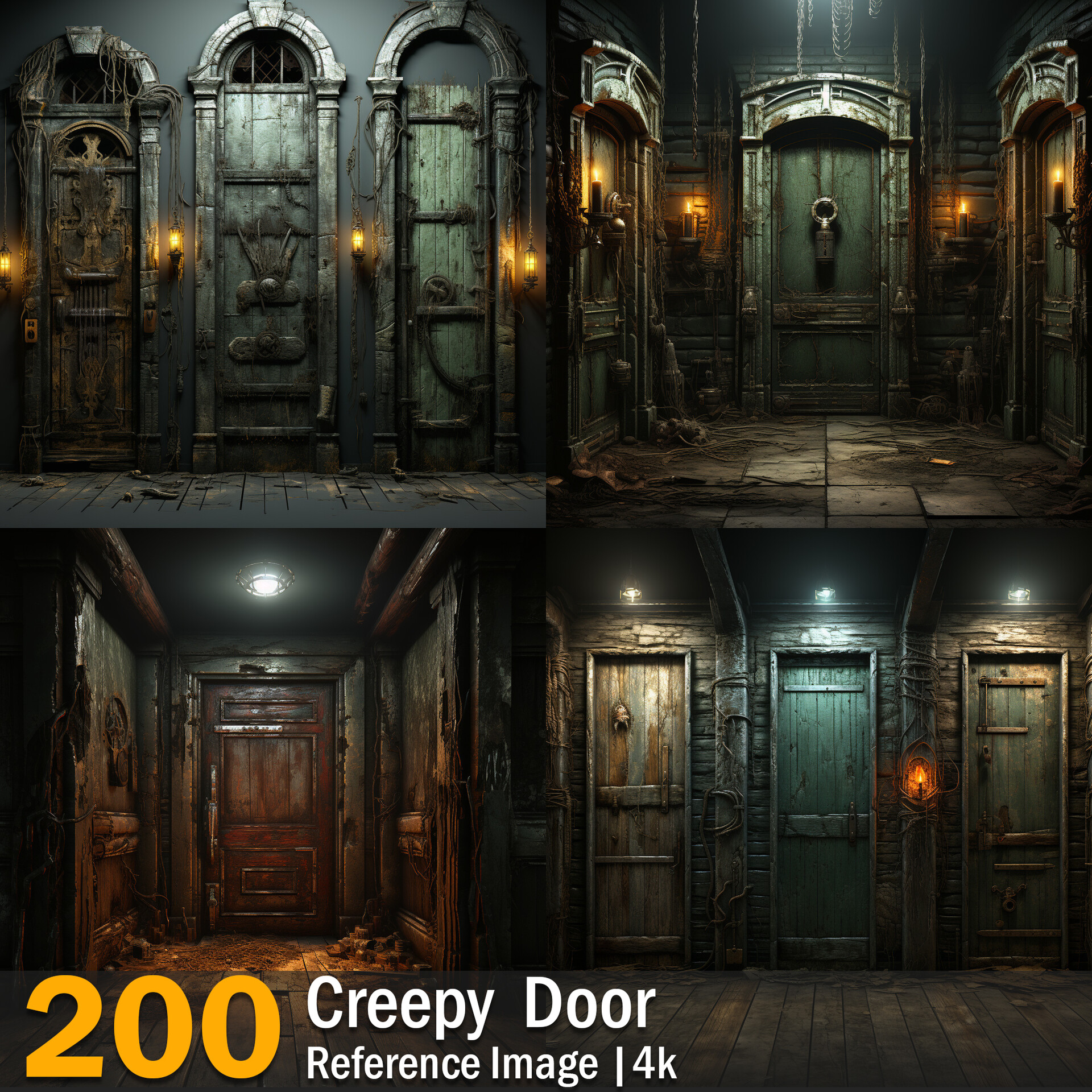 ArtStation - Creepy Door | Reference Images | 4K