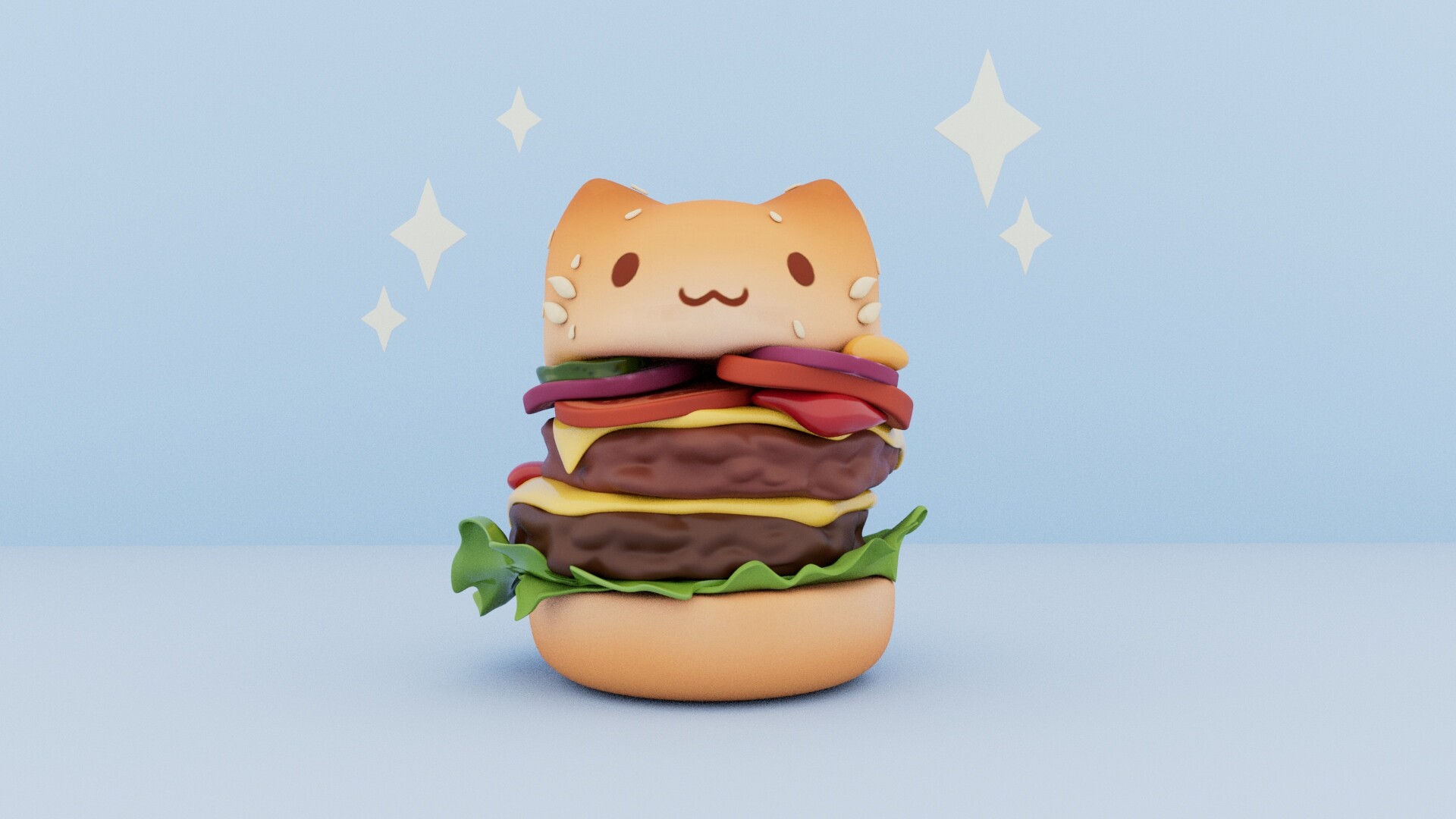 ArtStation - Double Cheese Purrger
