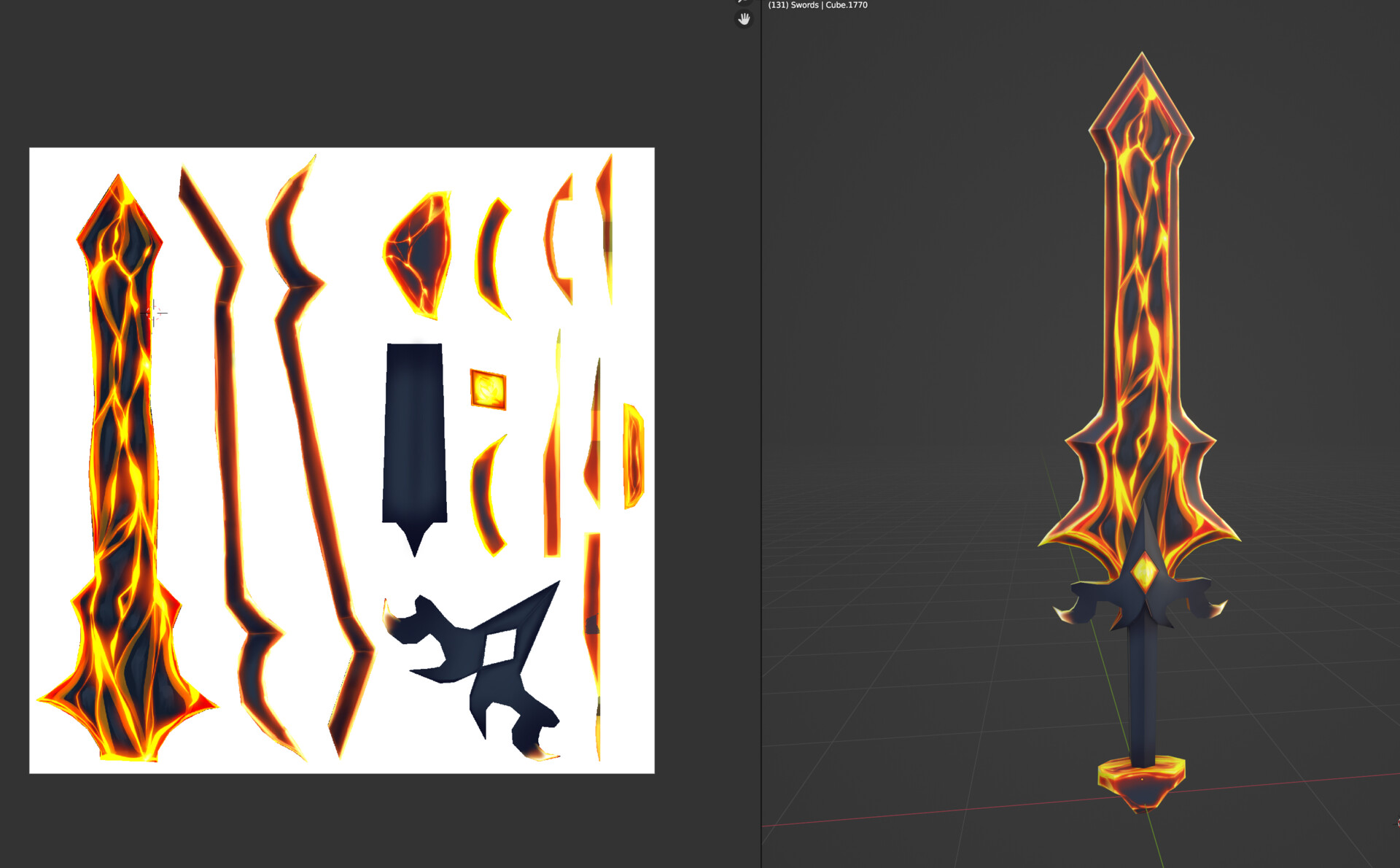 ArtStation - Obsidian Sword Texture