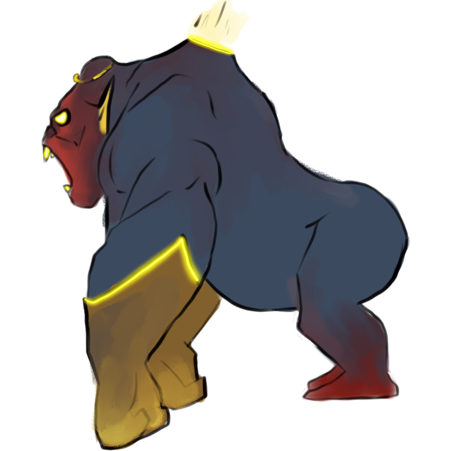 ArtStation - Monster Gorilla Side view