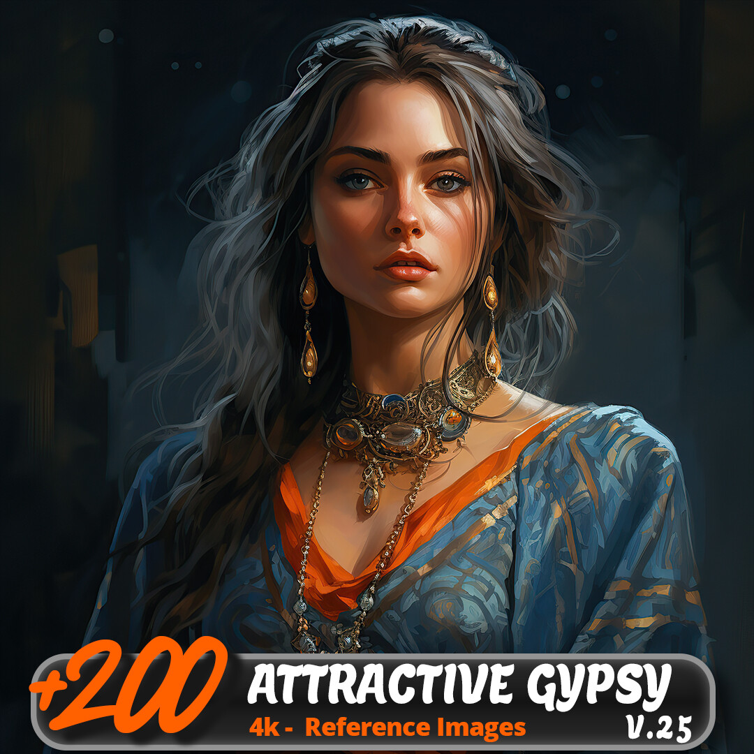 ArtStation - ATTRACTIVE GYPSY VOL.25/ 4K/ Reference Image