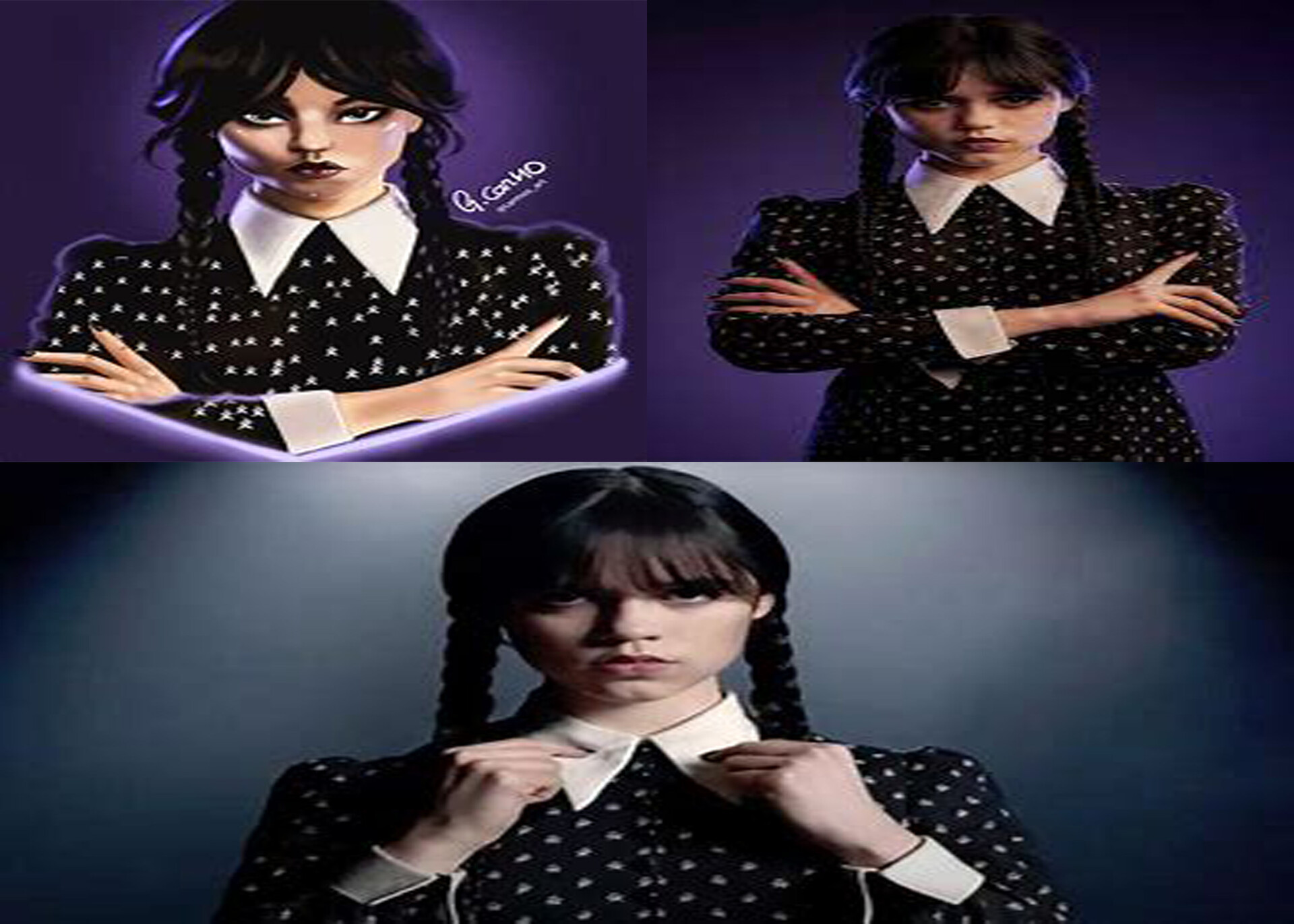 ArtStation - Wednesday Addams (WIP)