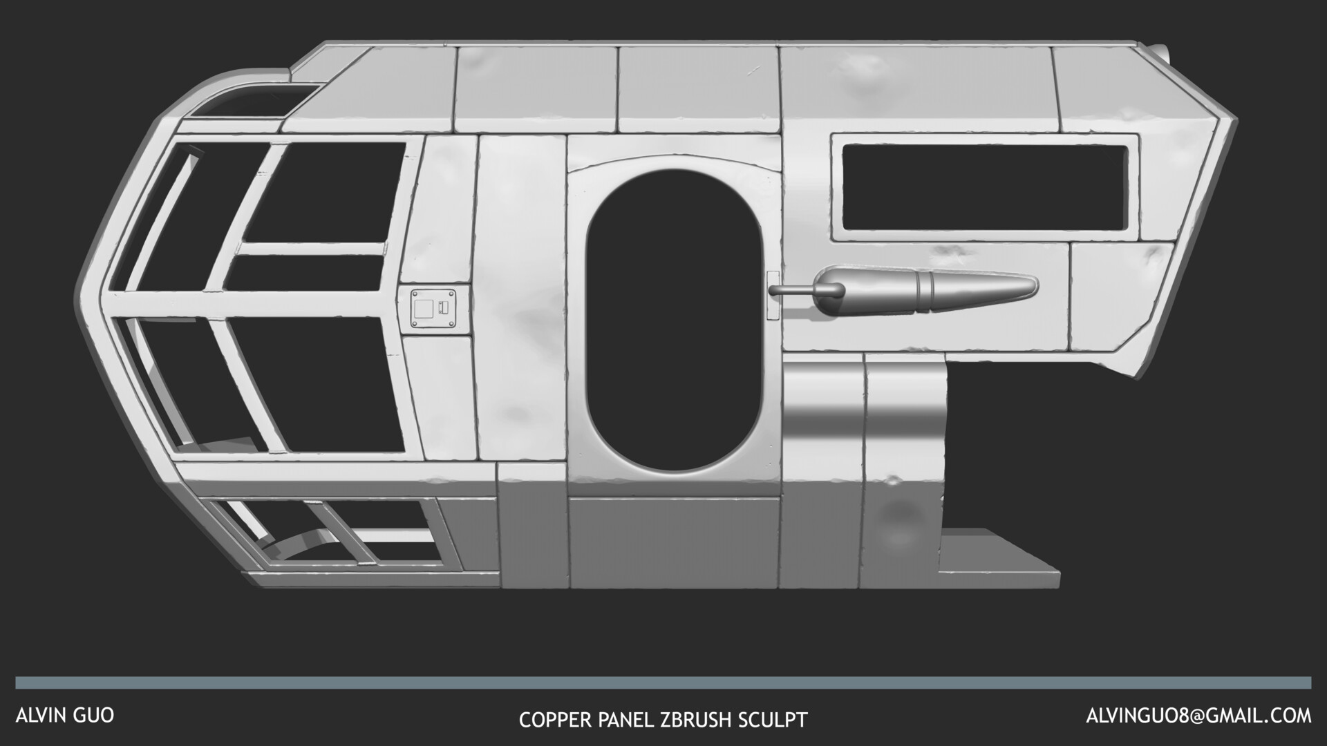 Alvin Guo - Steampunk Airship: Zephyr Breakdown