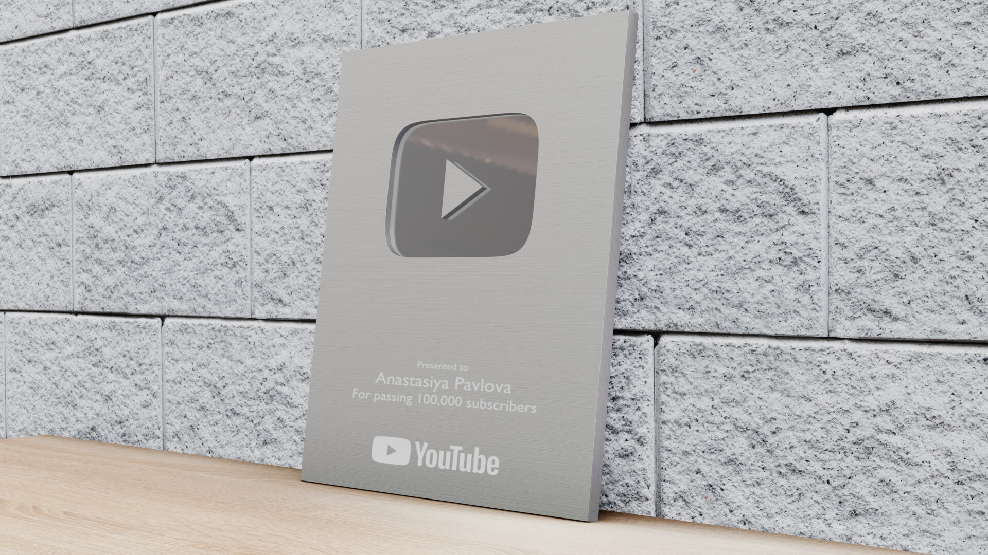 ArtStation - Silver youtube button