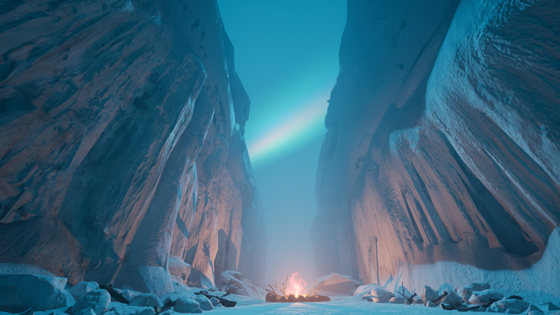 ArtStation - Snowfield Aurora