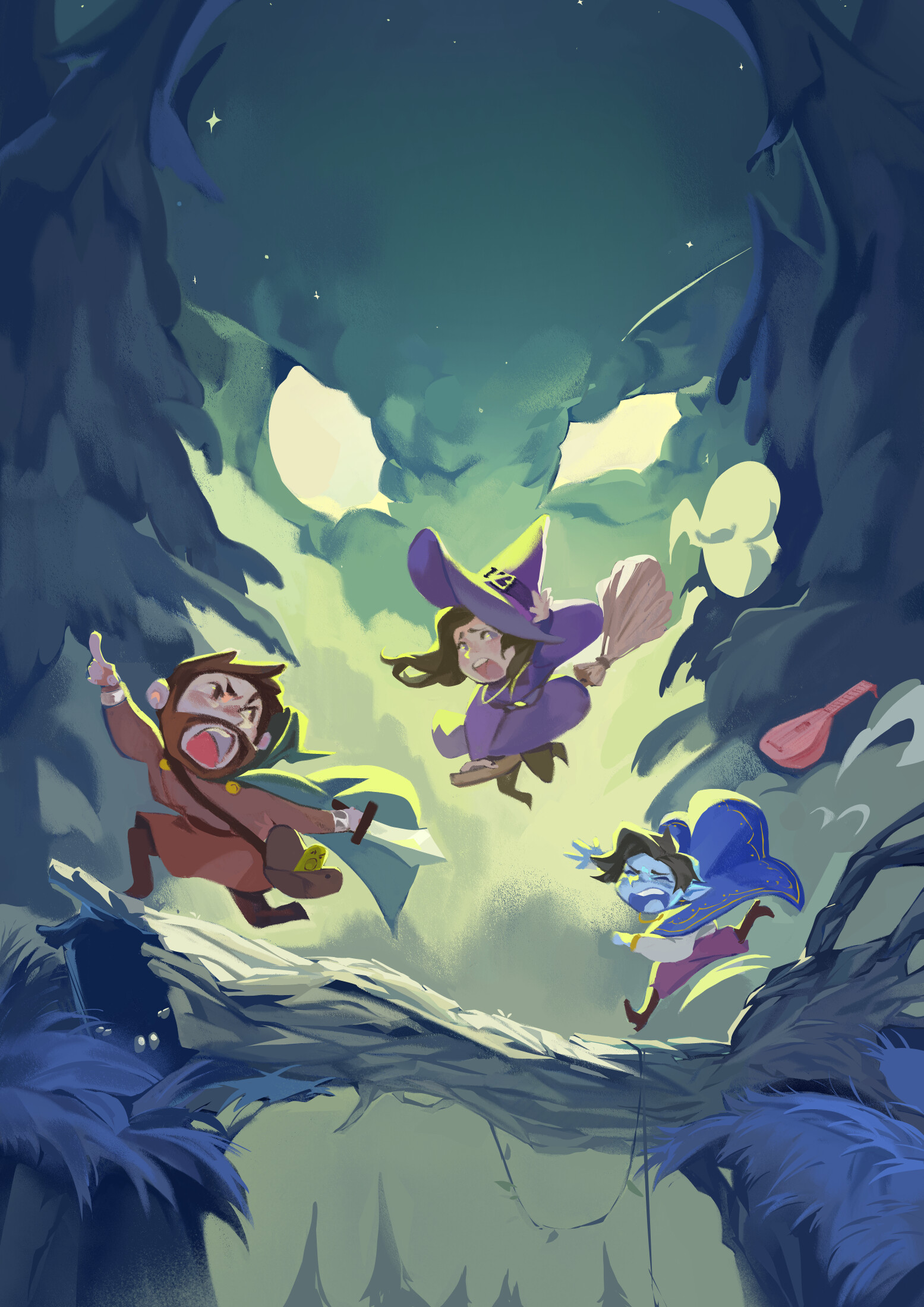 ArtStation - Cover for "Moustache World" webtoon