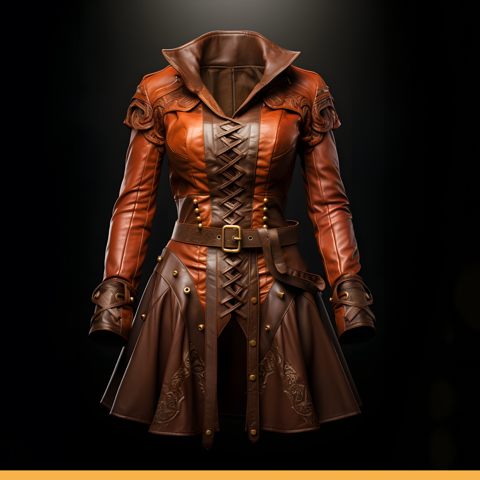 ArtStation - 303 Women's Medieval Leather Clothing VOL17