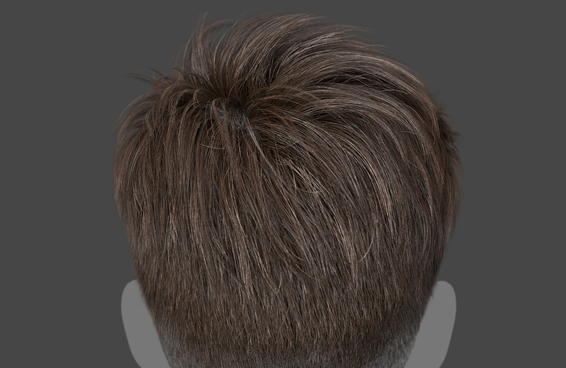 3D Scan Store - 3 Polycard Hair Styles
