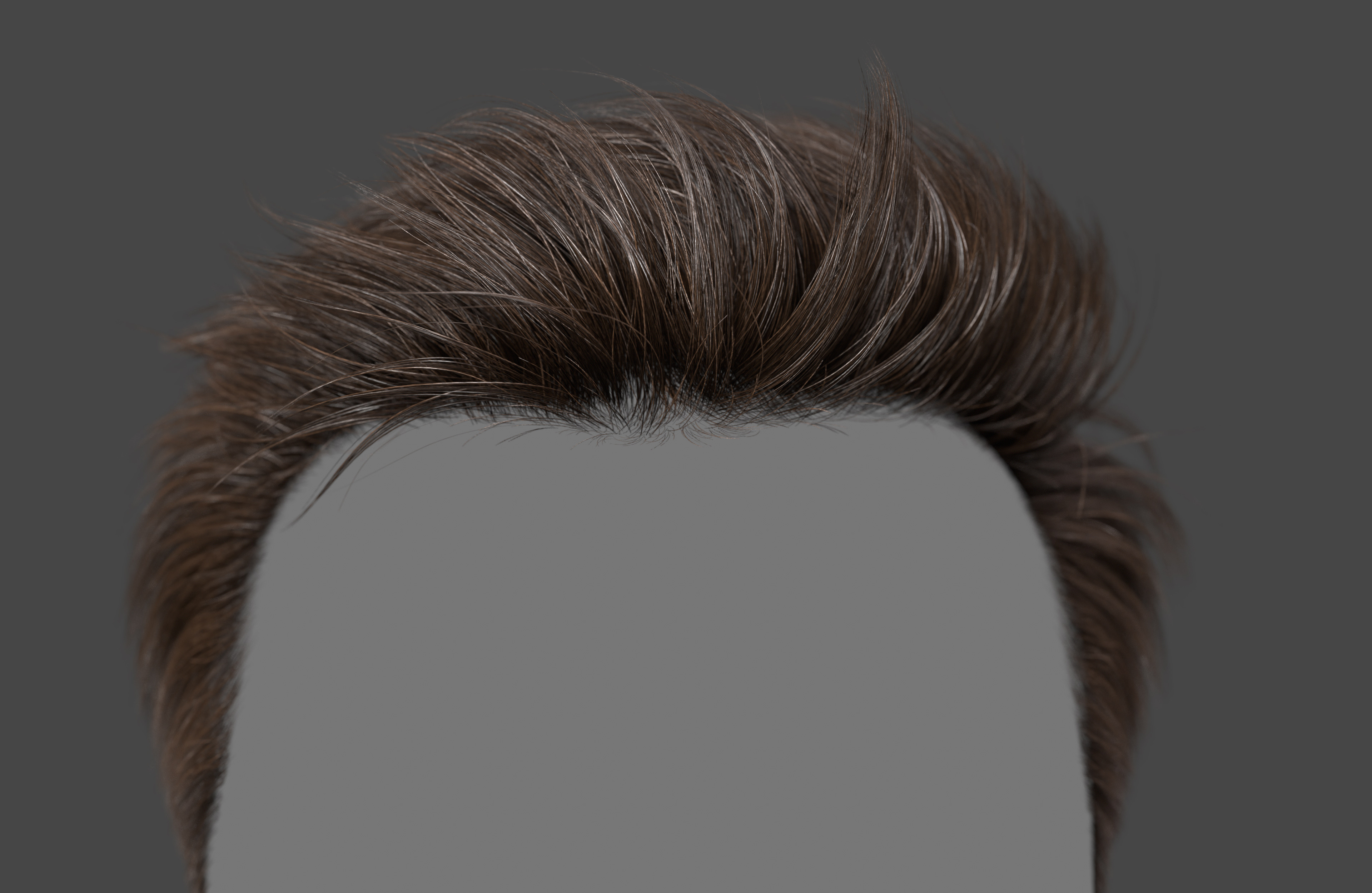 3D Scan Store - 3 Polycard Hair Styles
