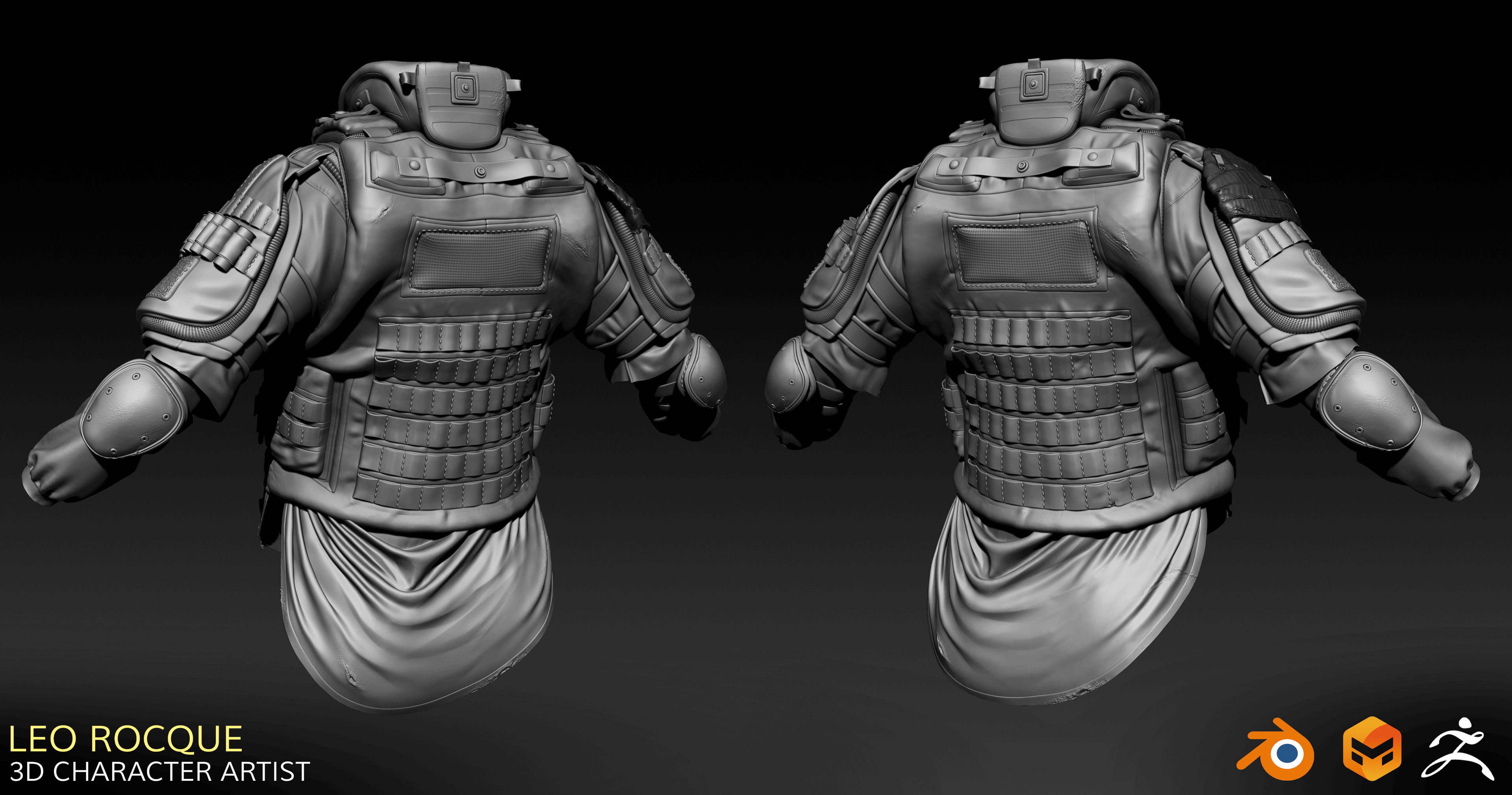 Leo Rocque - High Poly Character WIP - "A Mother's Odyssey"