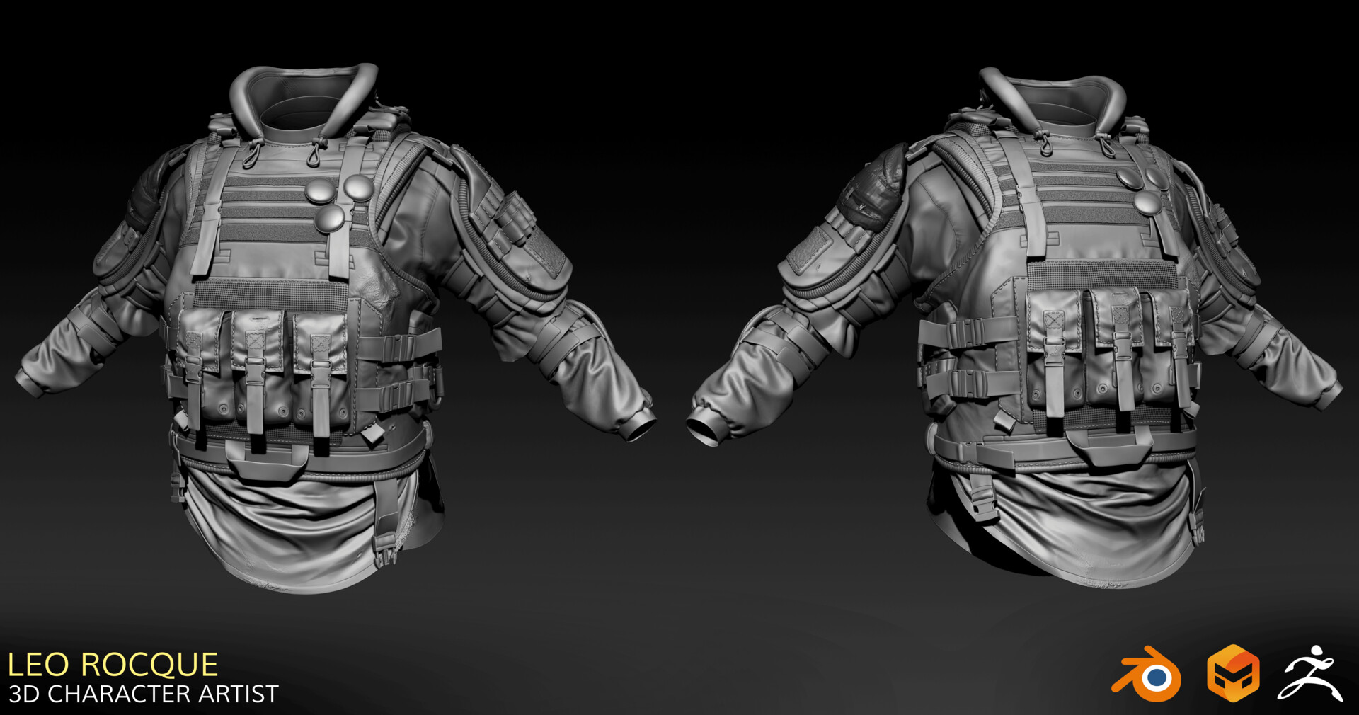 Leo Rocque - High Poly Character WIP - "A Mother's Odyssey"