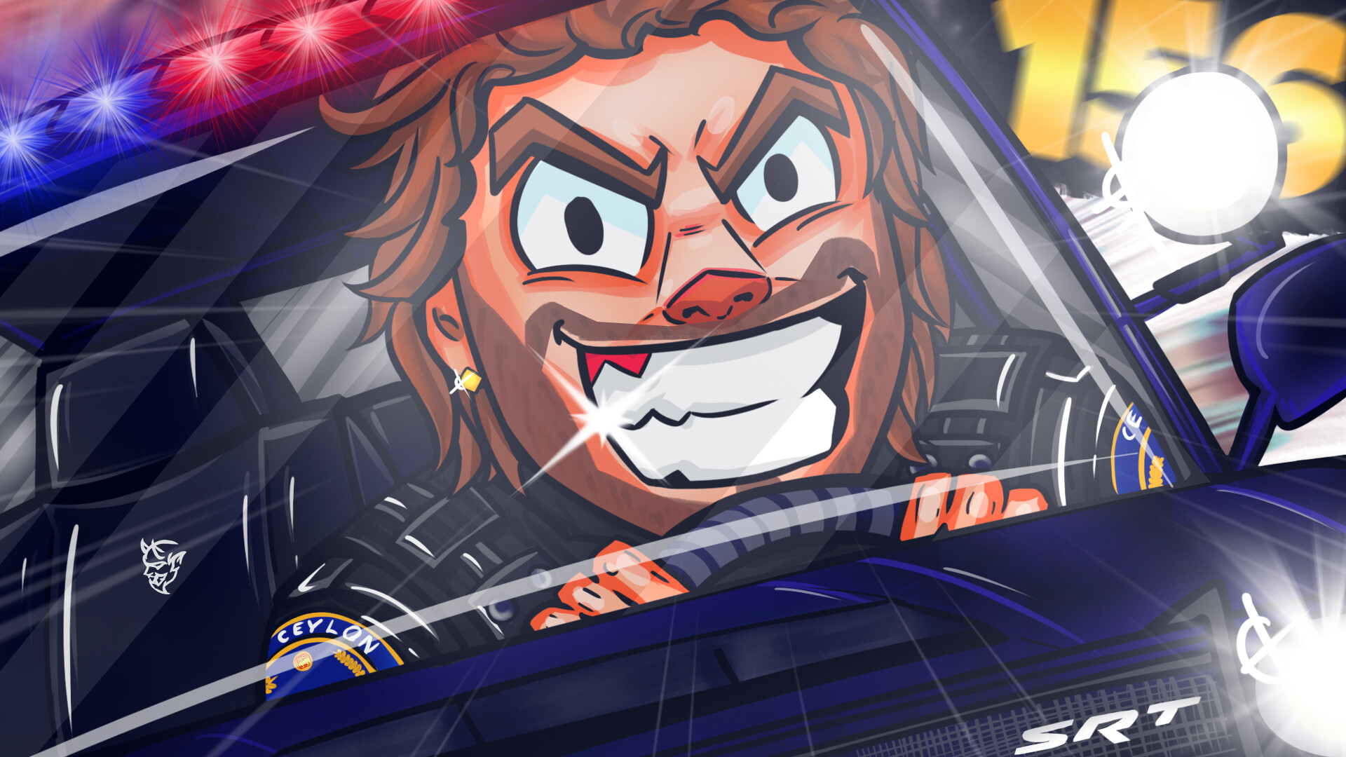 ArtStation - GTA V roleplay YouTube thumbnail artwork