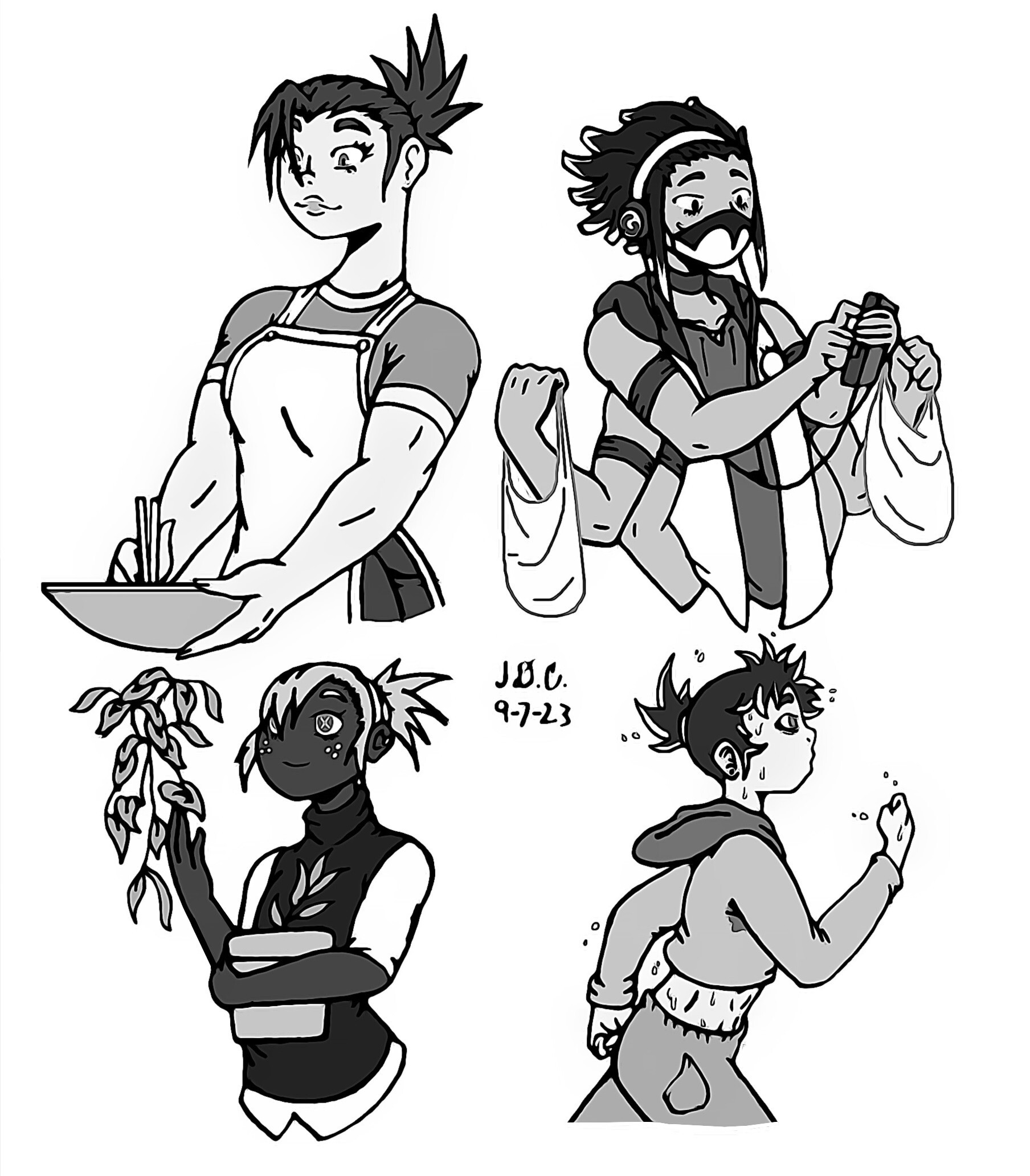 ArtStation - My Hero Kids doodles