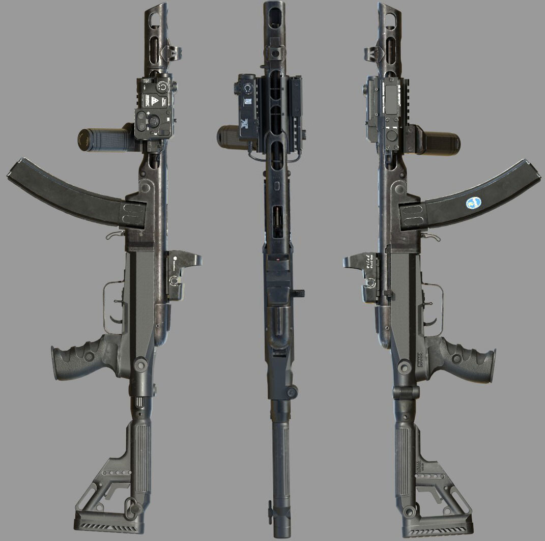 ArtStation - 3D Modeling / gun / gun assets / game Assets /game gun ...