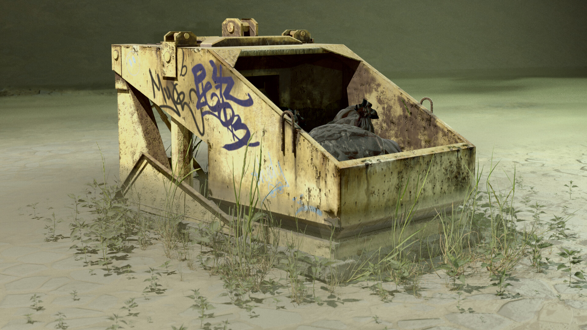 ArtStation - Rusted abandoned machine