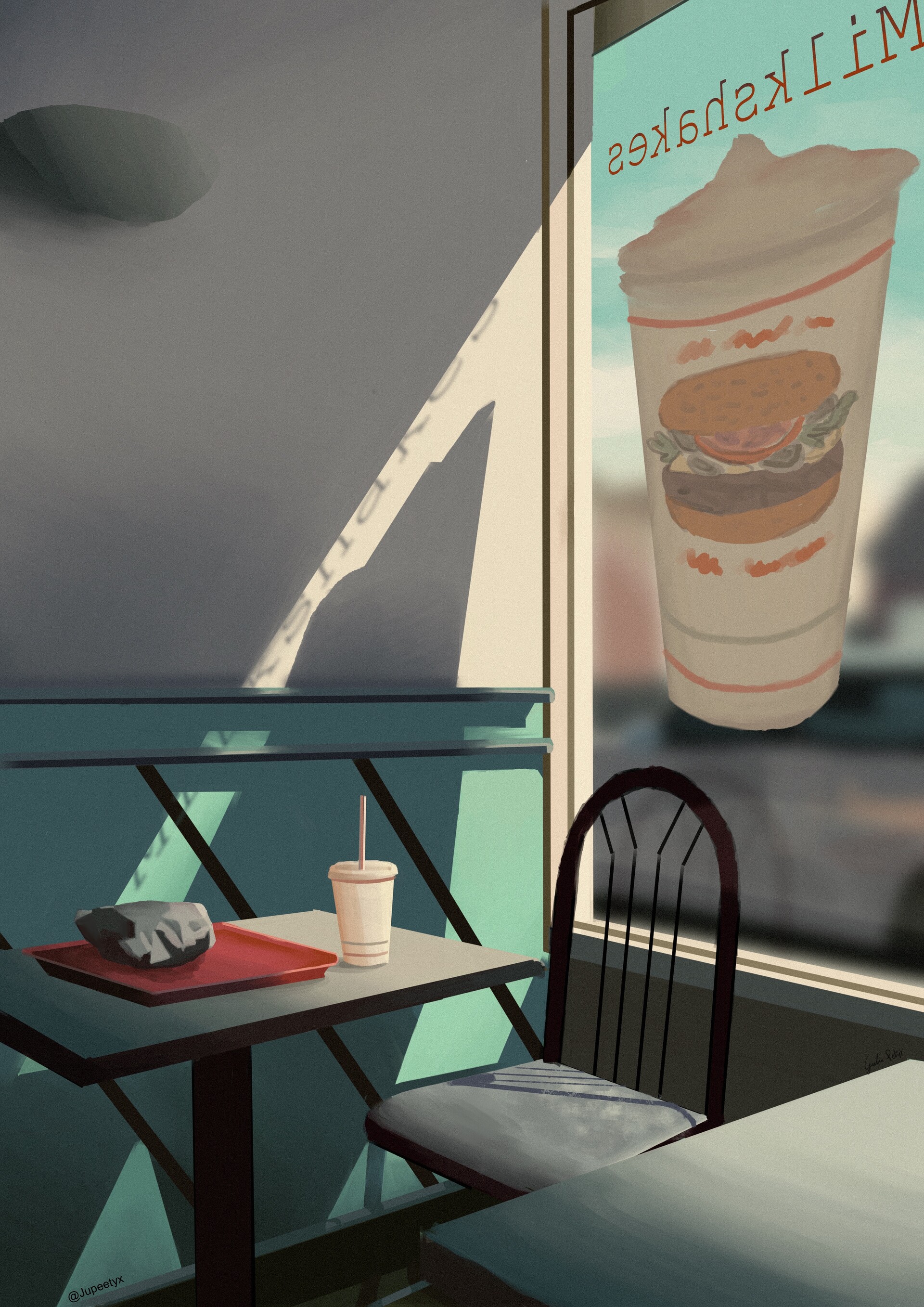 ArtStation - Sunset diner