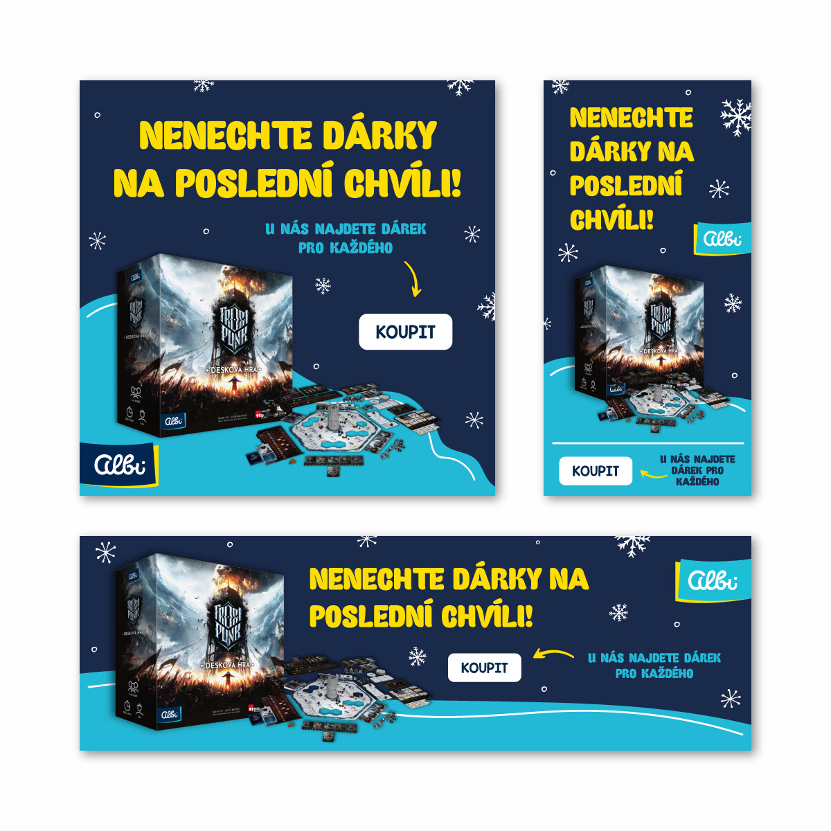 ArtStation - Albi - banners, 3D board game model