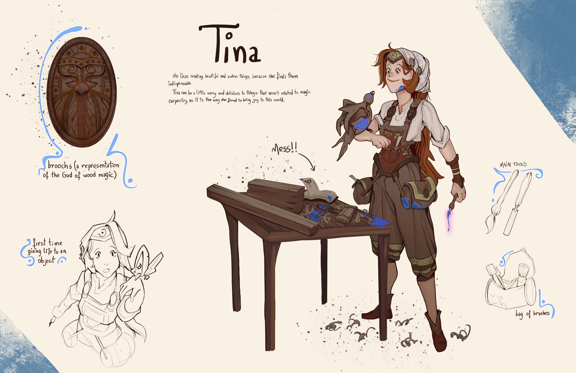 ArtStation - Tina, the magic carpenter