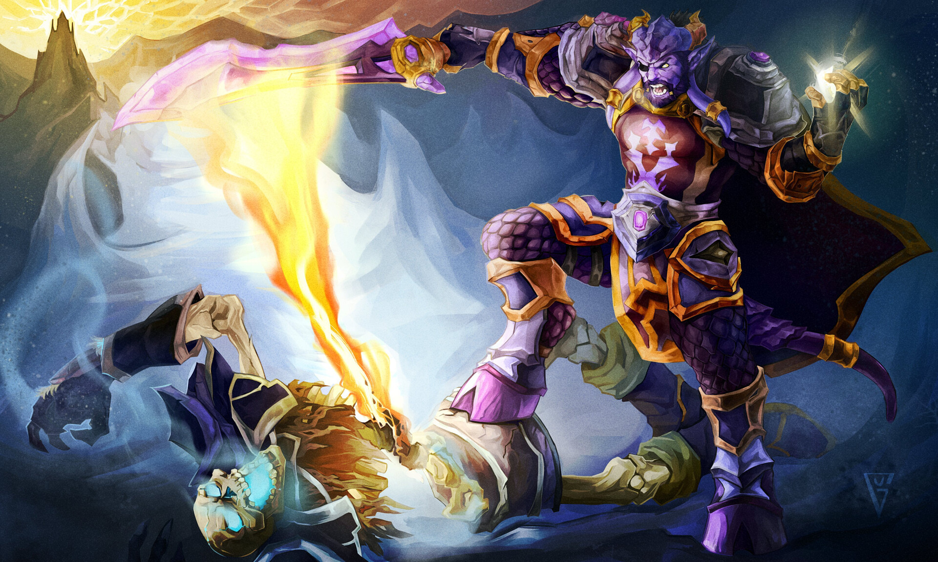 ArtStation - Draenei Fight