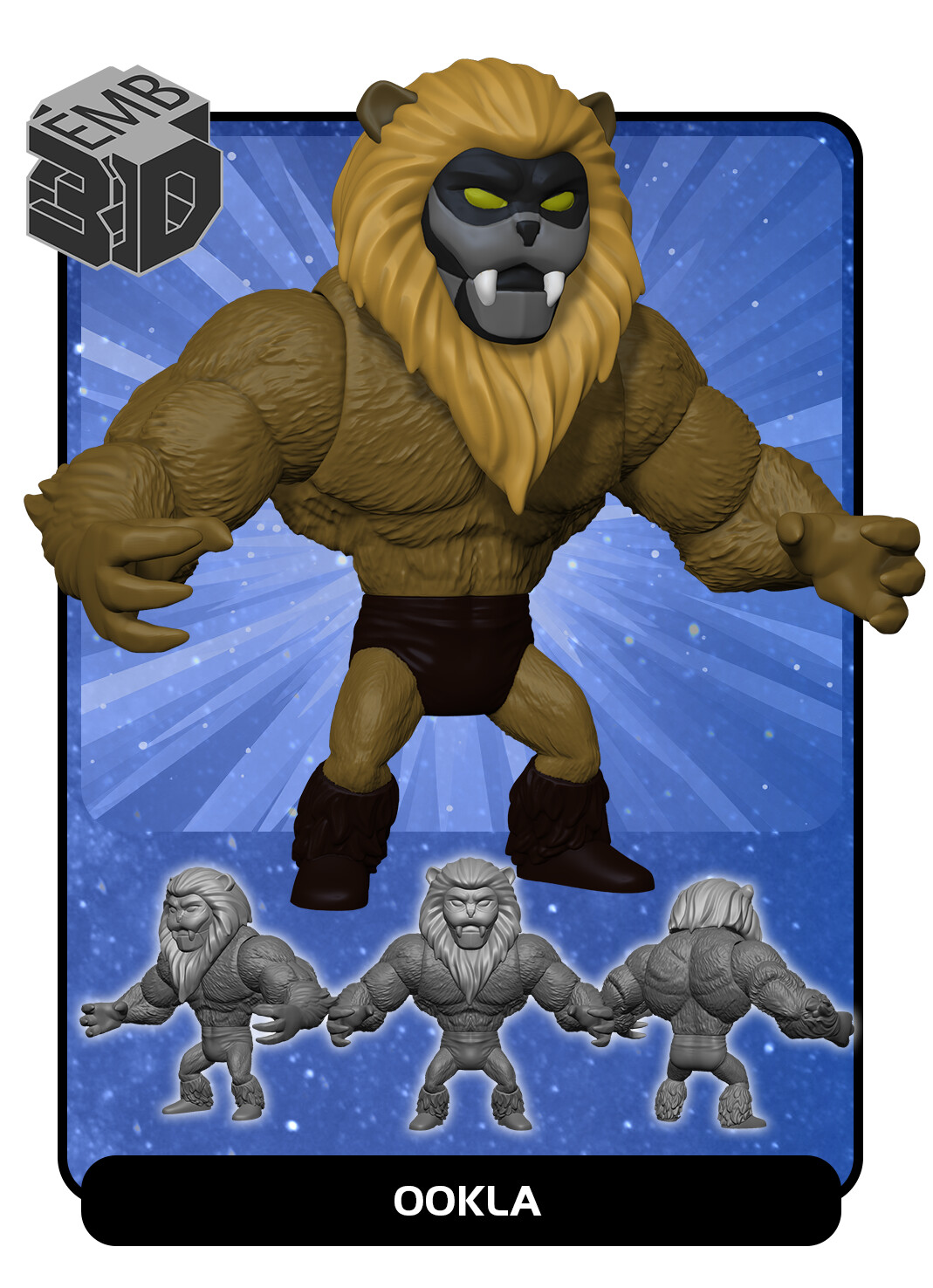 Eric Boyd - Ookla Eternia Minis Style from Thundarr The Barbarian