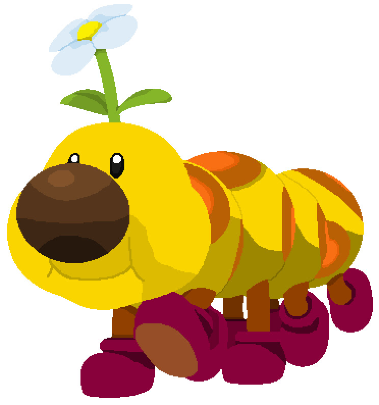 Wiggler Mario 3D Geprinte Wiggler. Mario Kart Hot Wheels Serie.