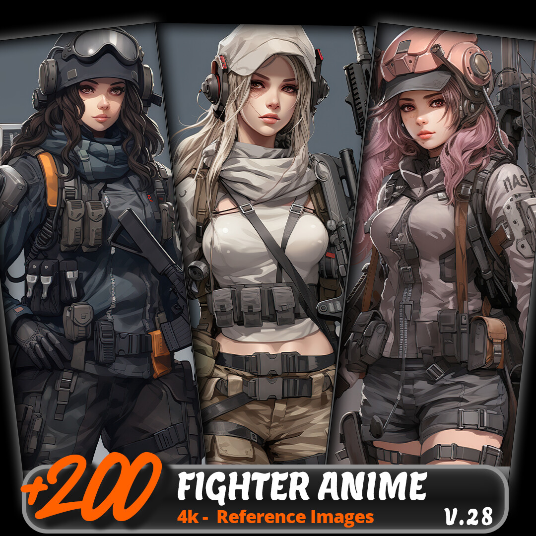 ArtStation - FIGHTER ANIME VOL. 28/ 4K/ Reference Image