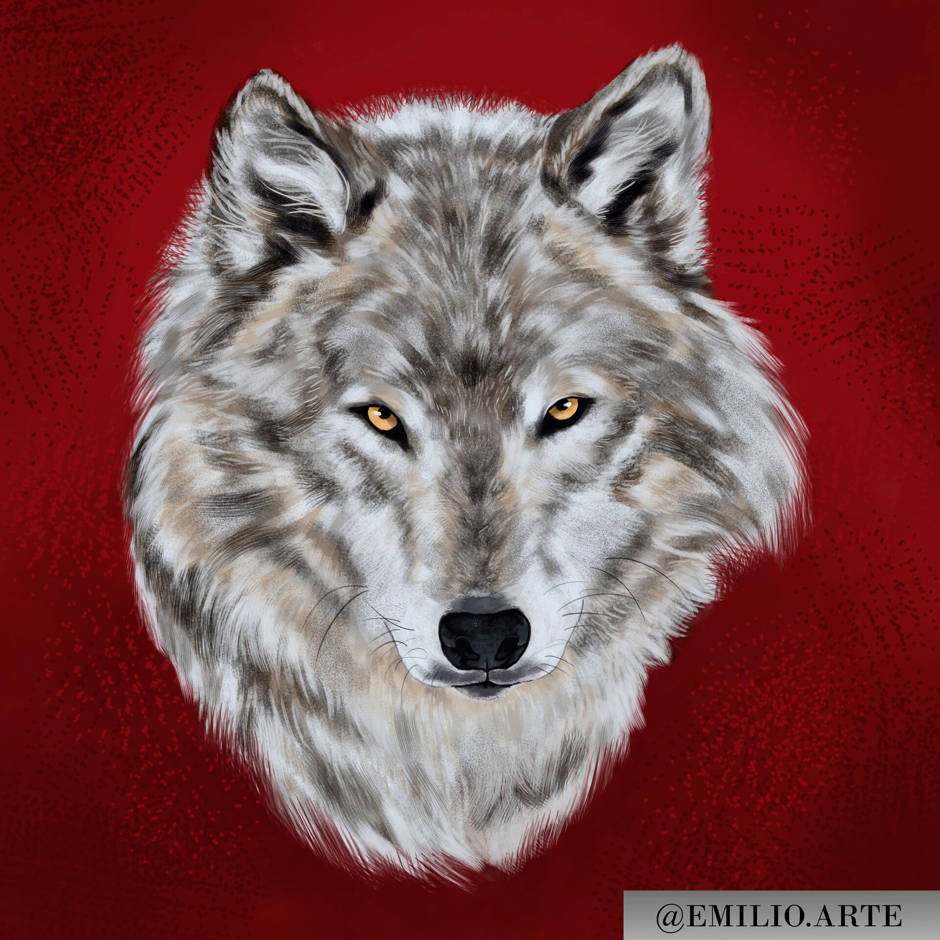 ArtStation - Wolf Digital Painting
