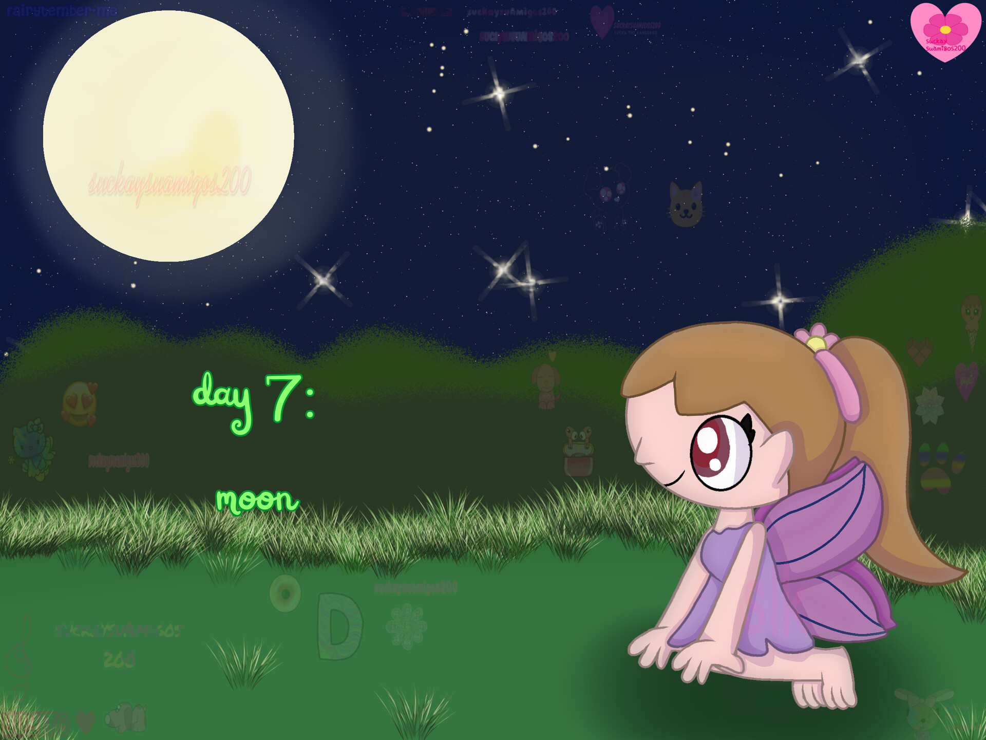 ArtStation - Fairytember Day 7 : moon