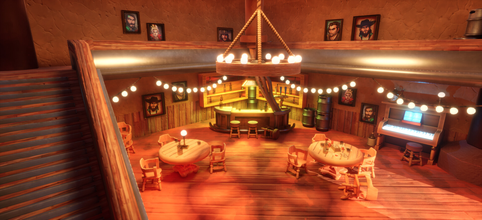 ArtStation - Stylized Sci-fi Saloon